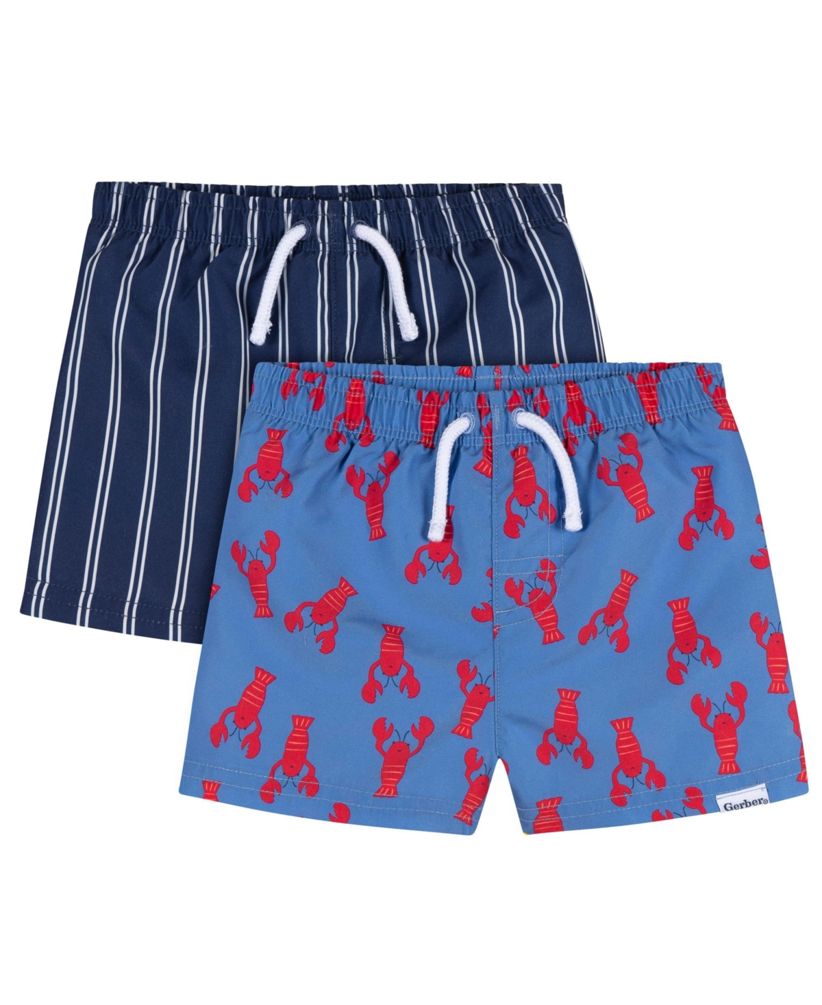 Click here for Gerber Toddler Boys 2-Pack Swim Trunks - Lobsters prices
