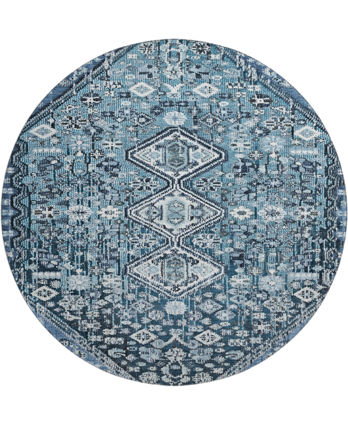 Click here for Addison Mayfield AMF1834 8 x 8 Round Area Rug - Bl... prices