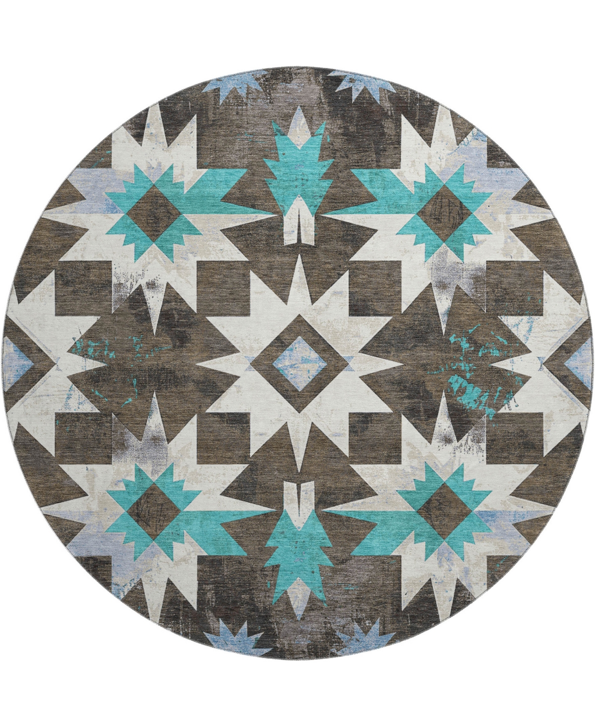 Click here for Addison Mayfield AMF1893 8 x 8 Round Area Rug - Br... prices
