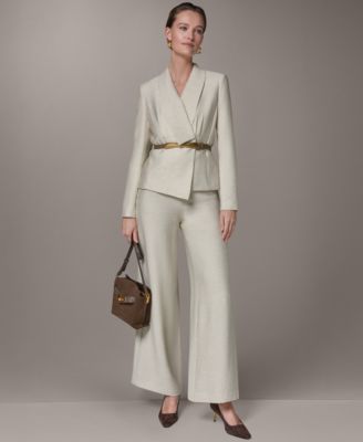 Click here for Donna Karan New York Novelty Belted Jacket Wide Le... prices