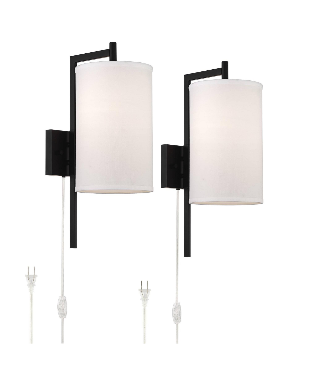 Click here for Possini Euro Design Modern Wall Lamps Set of 2 wit... prices