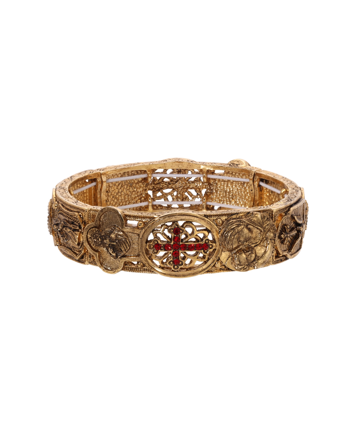 Click here for Symbols of Faith Gold Tone with Light Siam Cross S... prices
