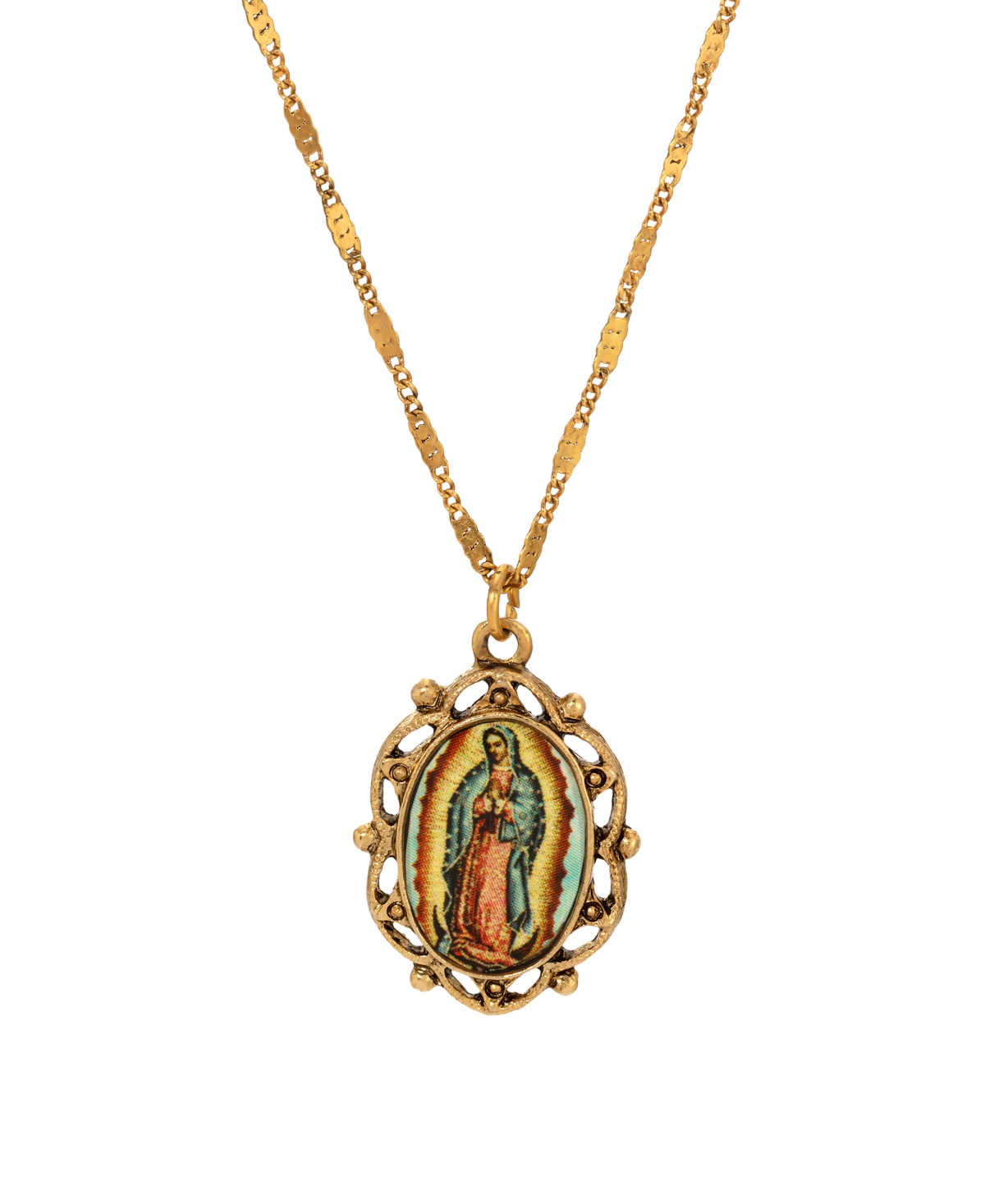 Click here for Symbols of Faith Gold-Tone Our Lady of Guadalupe D... prices
