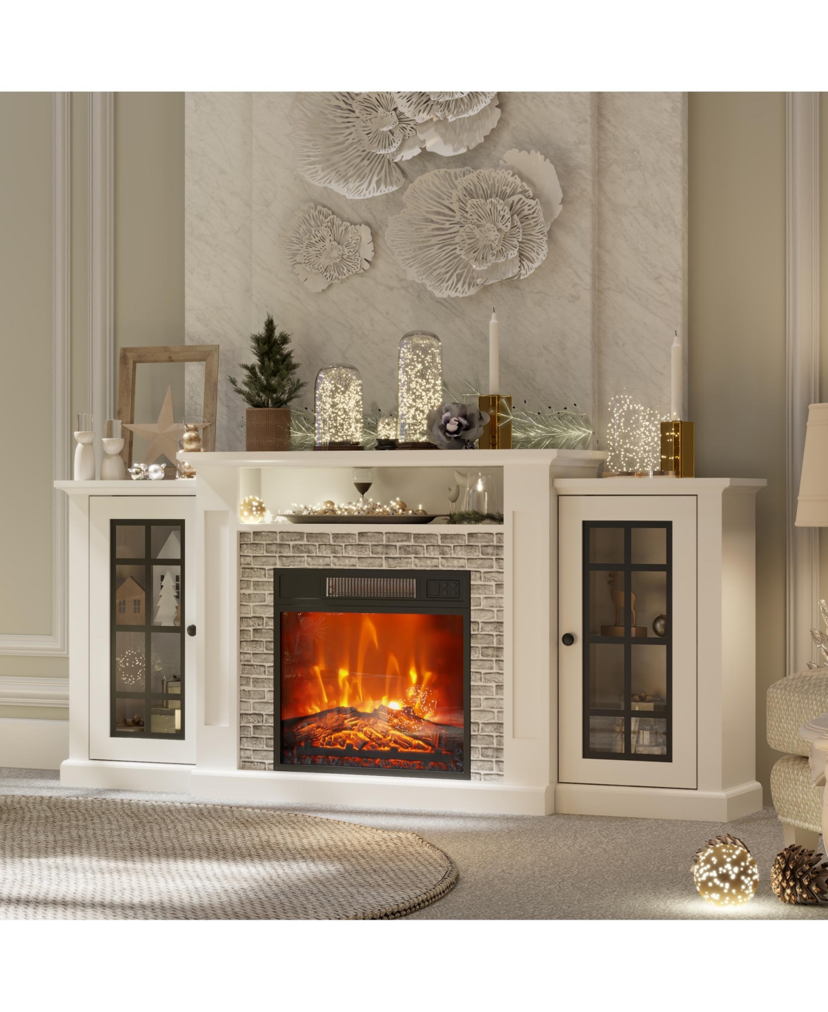 Click here for Vlsrka 59 Electric Fireplace Tv Stand with Remote... prices