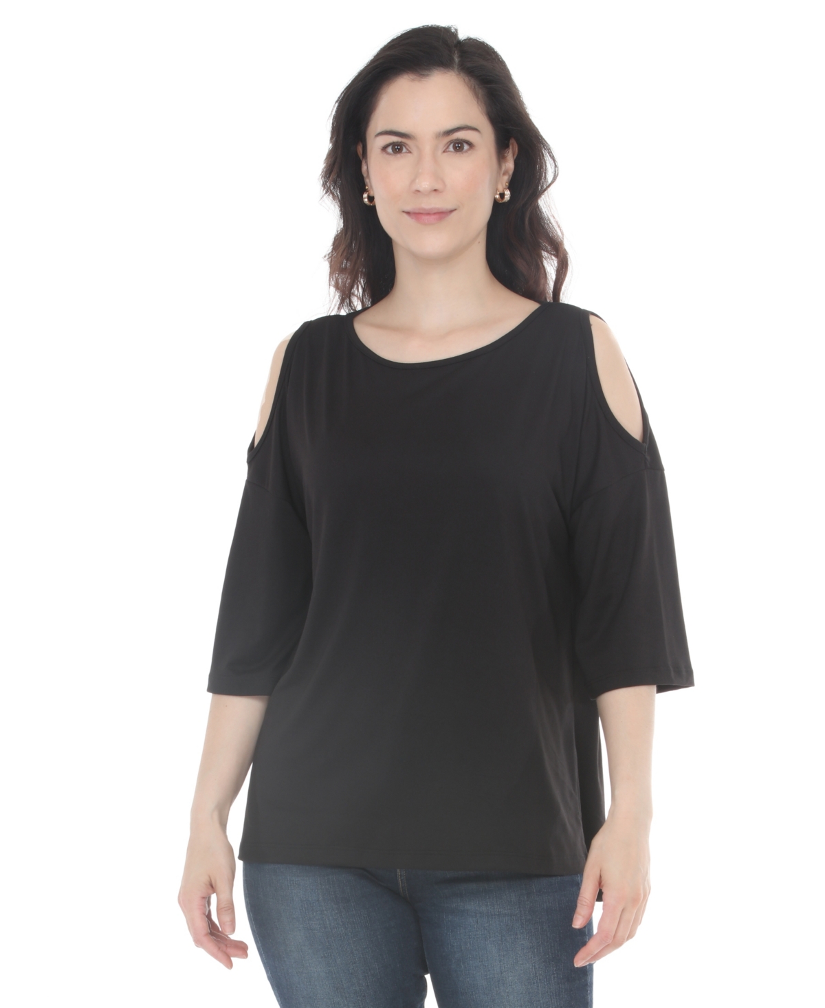 Click here for White Mark Womens Casual Cold Shoulder Pullover To... prices