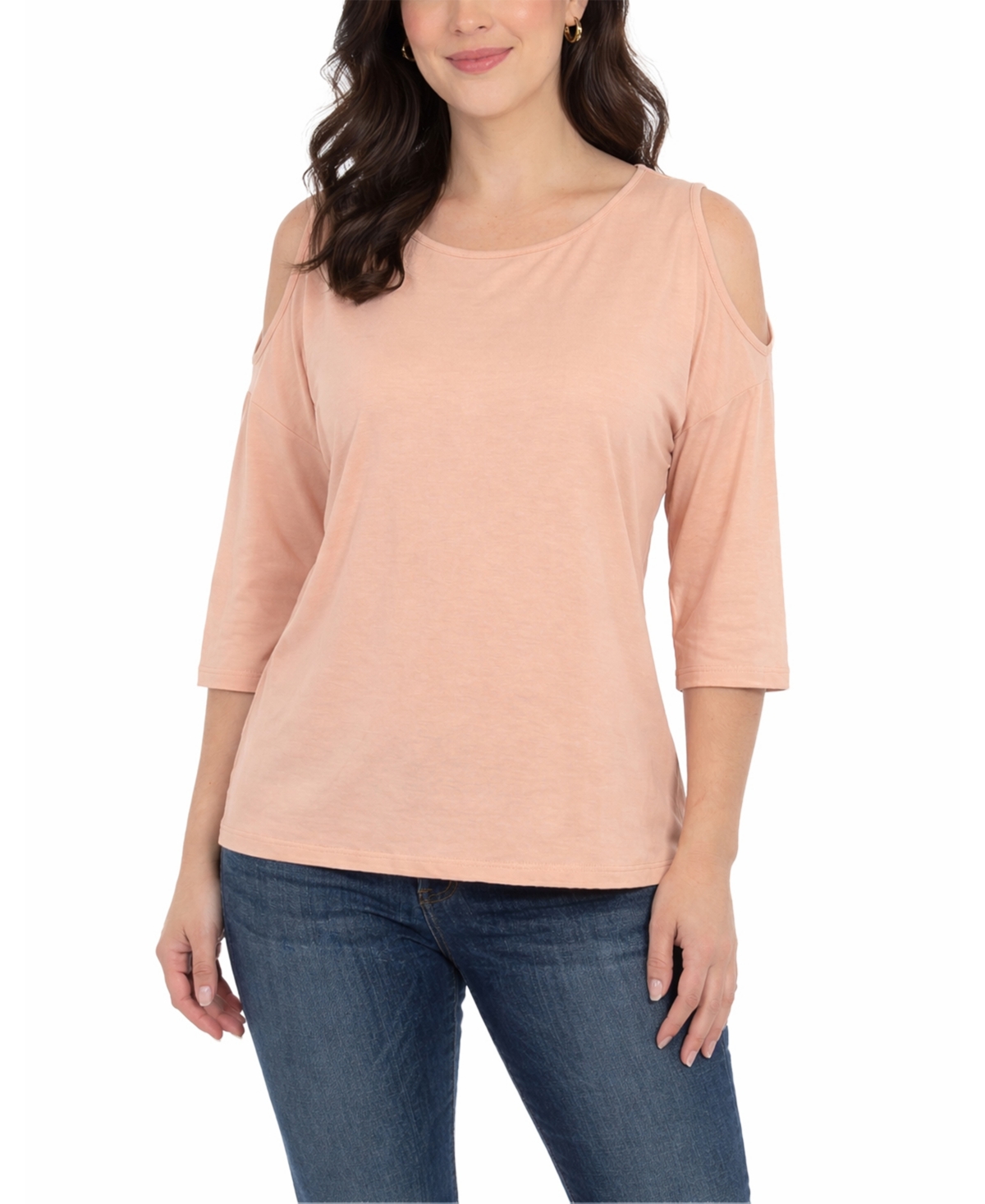 Click here for White Mark Womens Casual Cold Shoulder Pullover To... prices