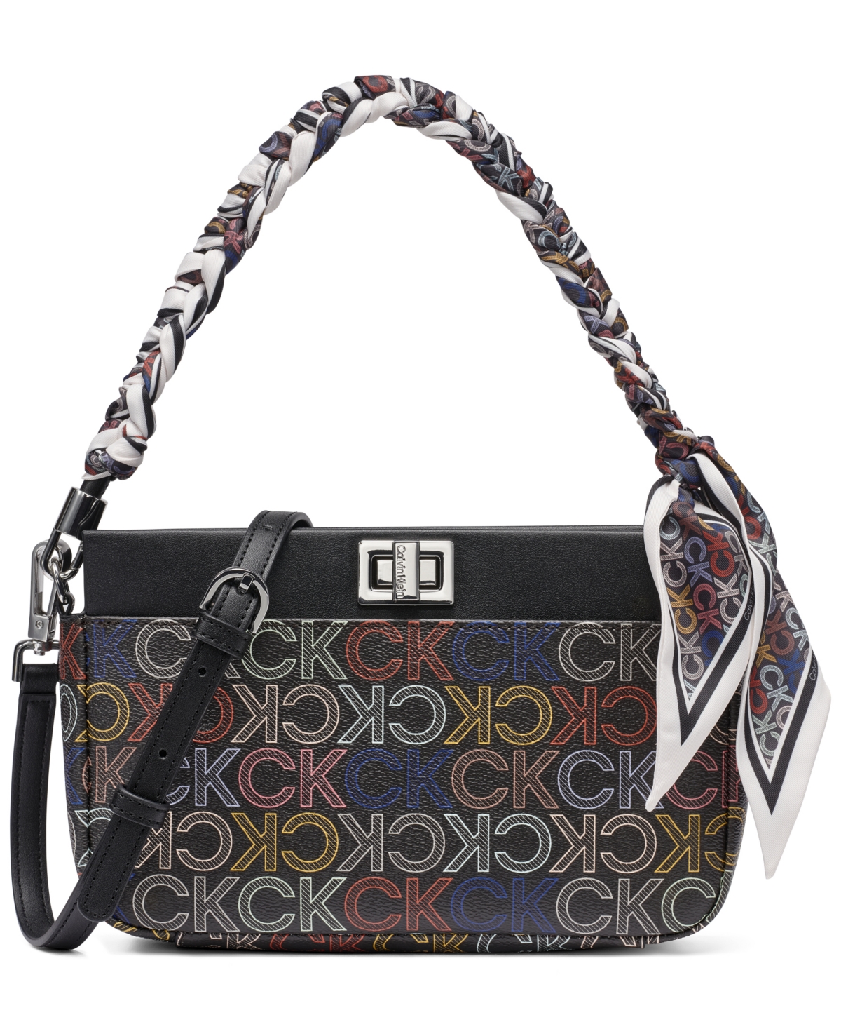 Click here for Calvin Klein Talita Small Shoulder Handbag - Brown... prices