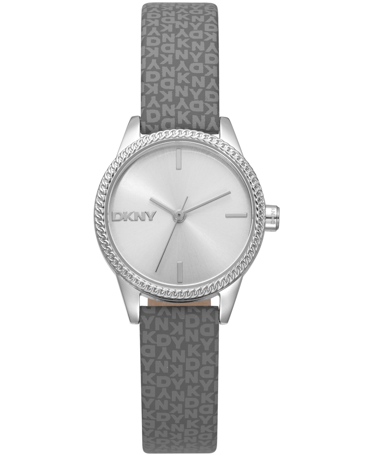 Click here for Dkny Womens Milanese Quartz Gray Polyurethane Stra... prices