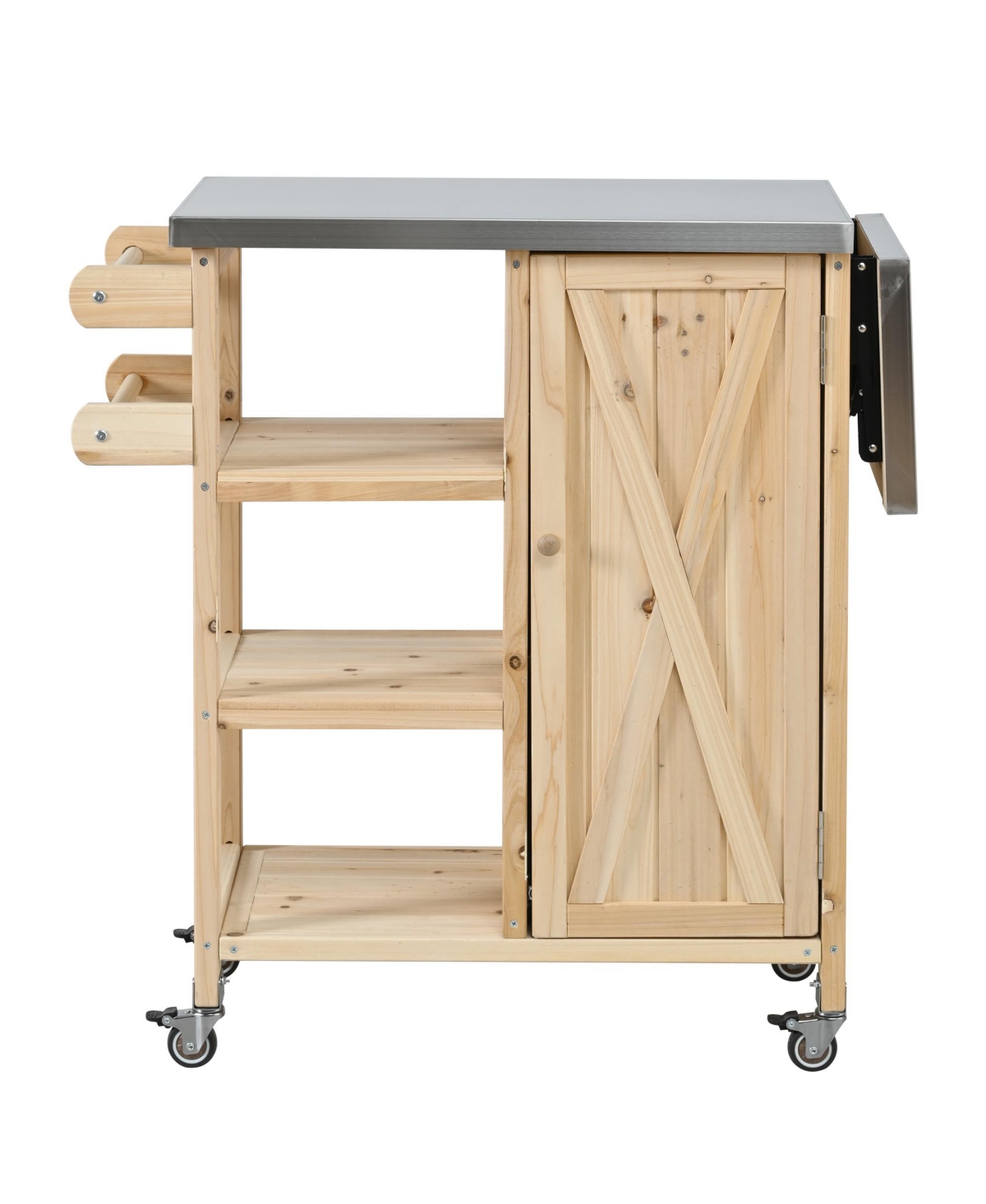 Click here for sumyeg Foldable Outdoor Kitchen Island Cart with L... prices