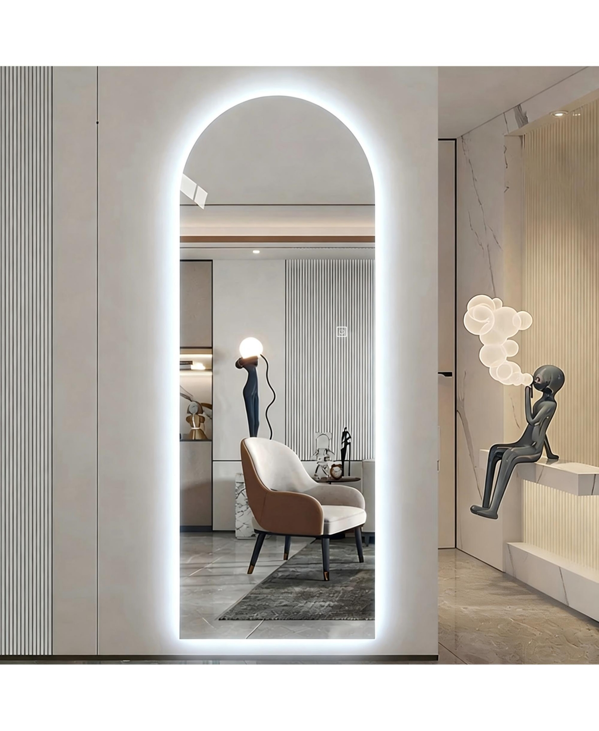 Click here for Busdays 65 x 21 Inch Led Full Length Wall Mirror S... prices