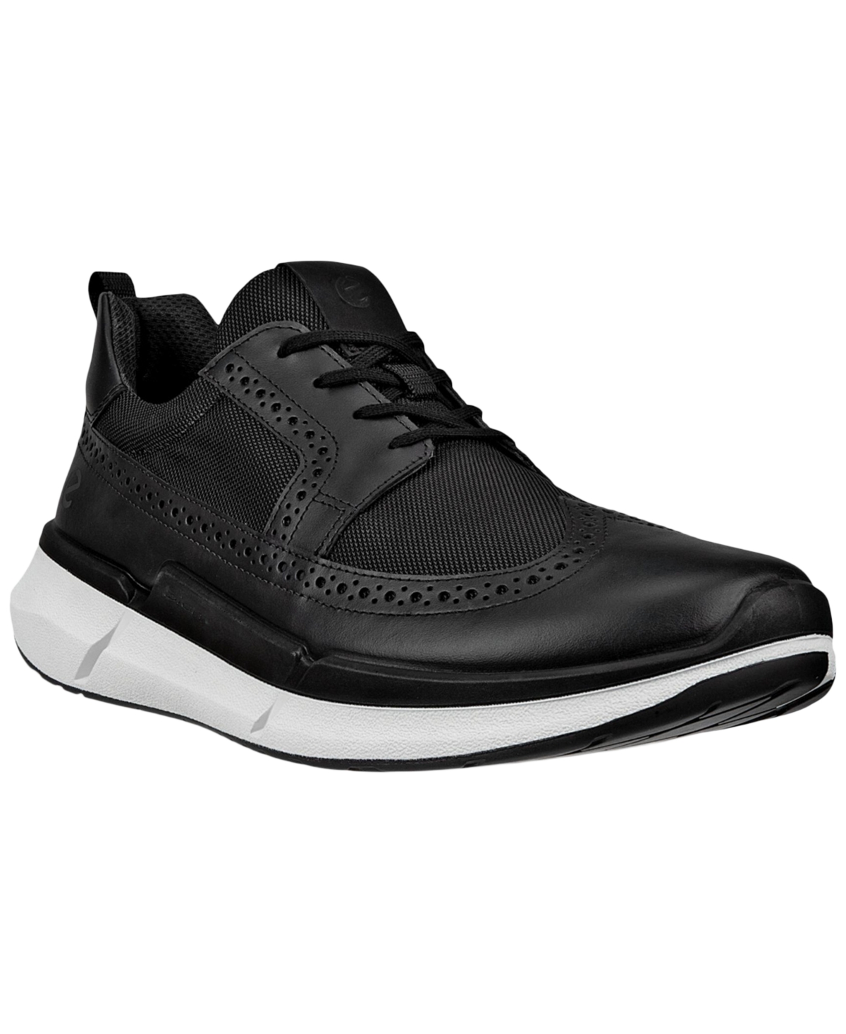 Click here for Ecco Mens Biom 2.2 Brogue Sneaker - Black/Black prices