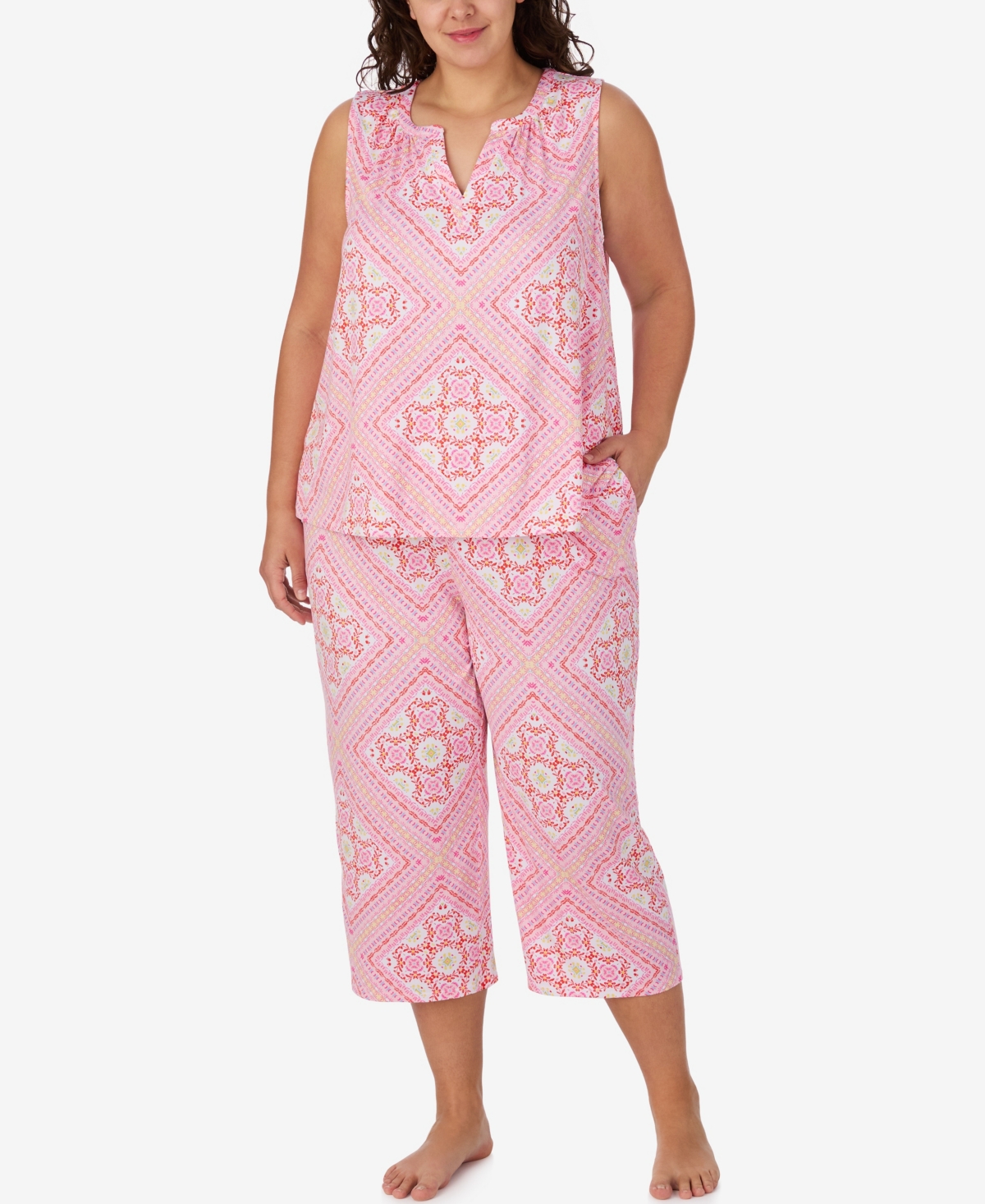 Click here for Ellen Tracy Plus Size Sleeveless Top & Cropped Paj... prices