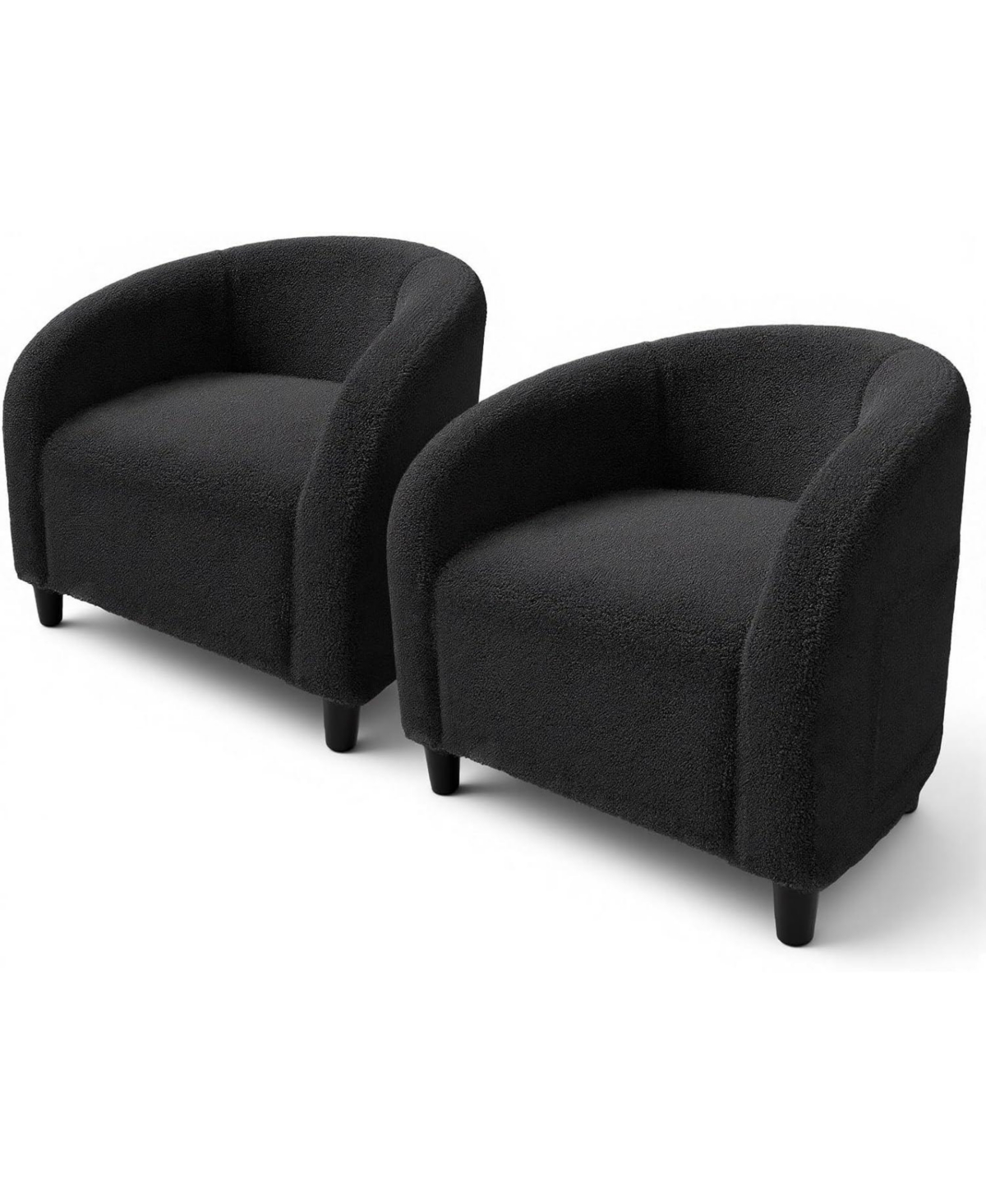 Click here for gaomon Accent Chair Barrel Boucle Chair Set of 2 C... prices