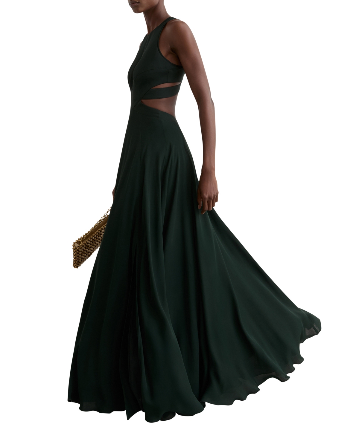 Click here for Reiss Womens Paloma Cut-Out Racerback Maxi Dress -... prices