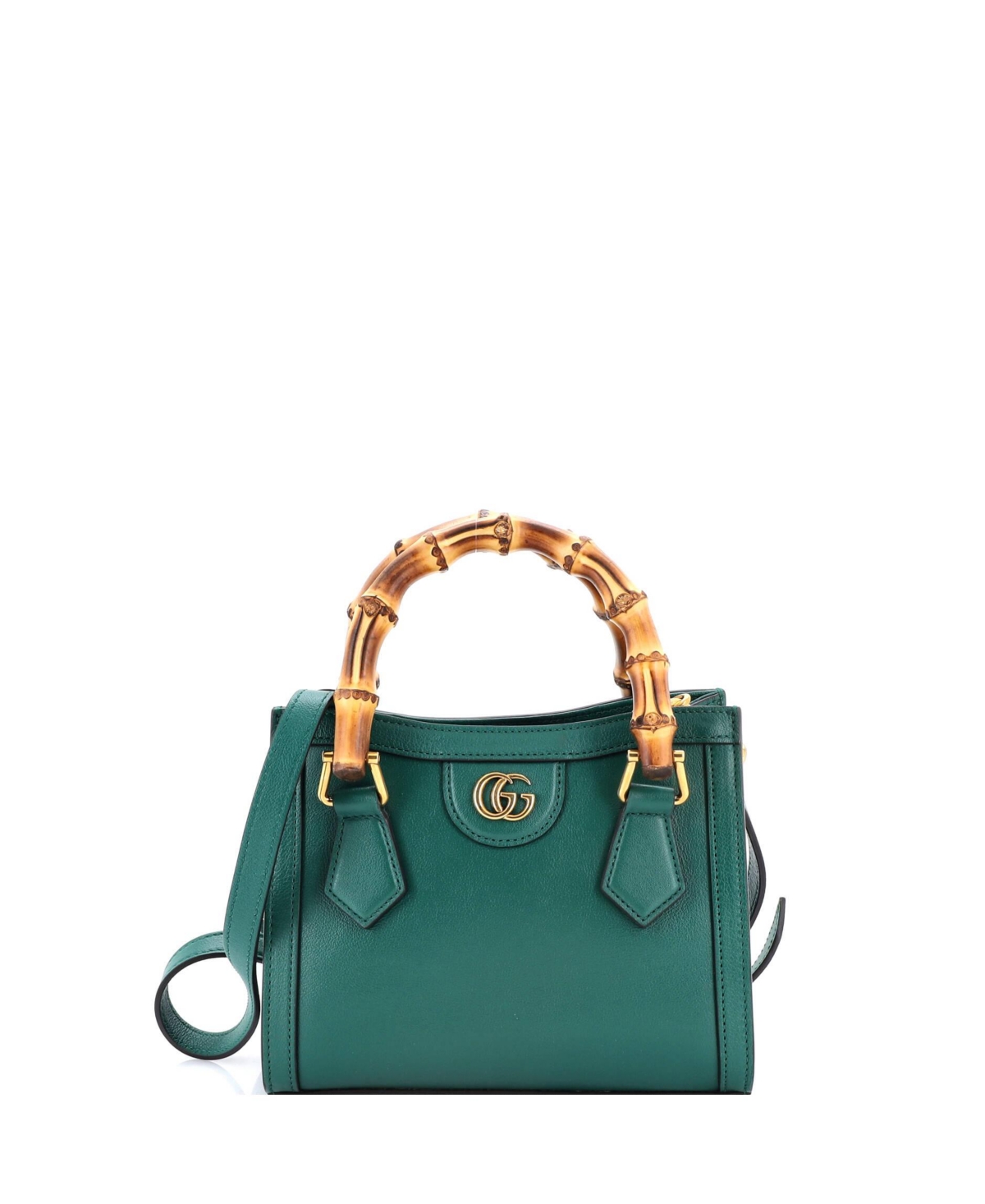 Click here for Pre-Owned Gucci Mini Diana Nm Bamboo Handle Tote L... prices