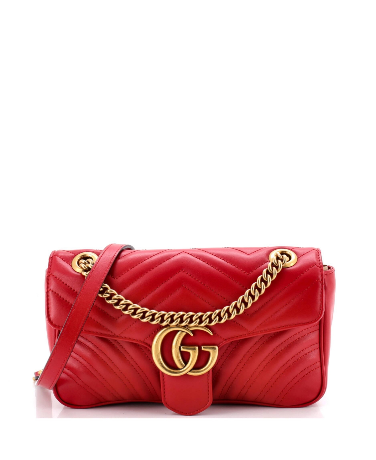 Click here for Pre-Owned Gucci Medium Gg Marmont Flap Bag Matelas... prices