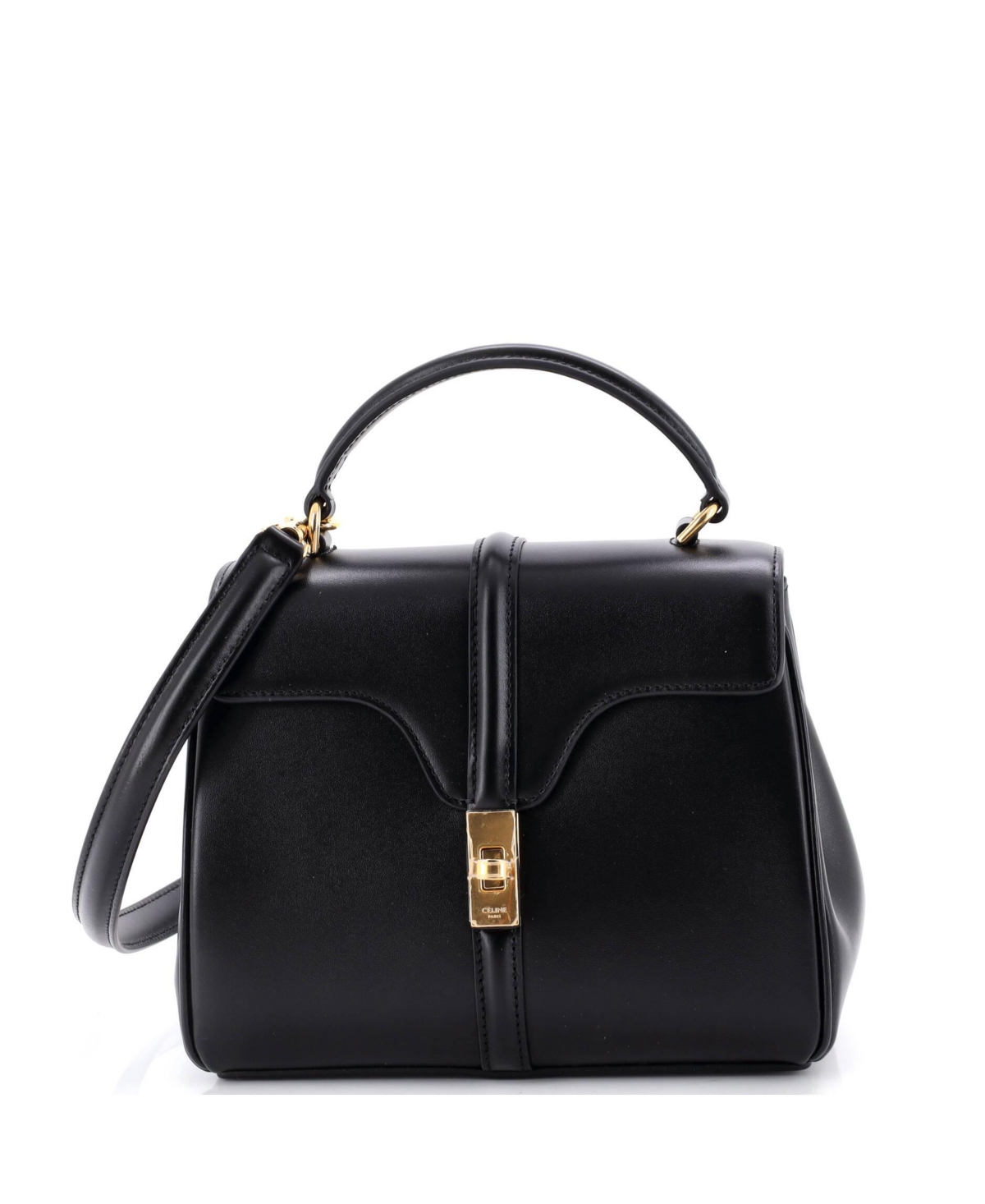 Click here for Pre-Owned Celine Mini 16 Top Handle Bag Smooth Cal... prices