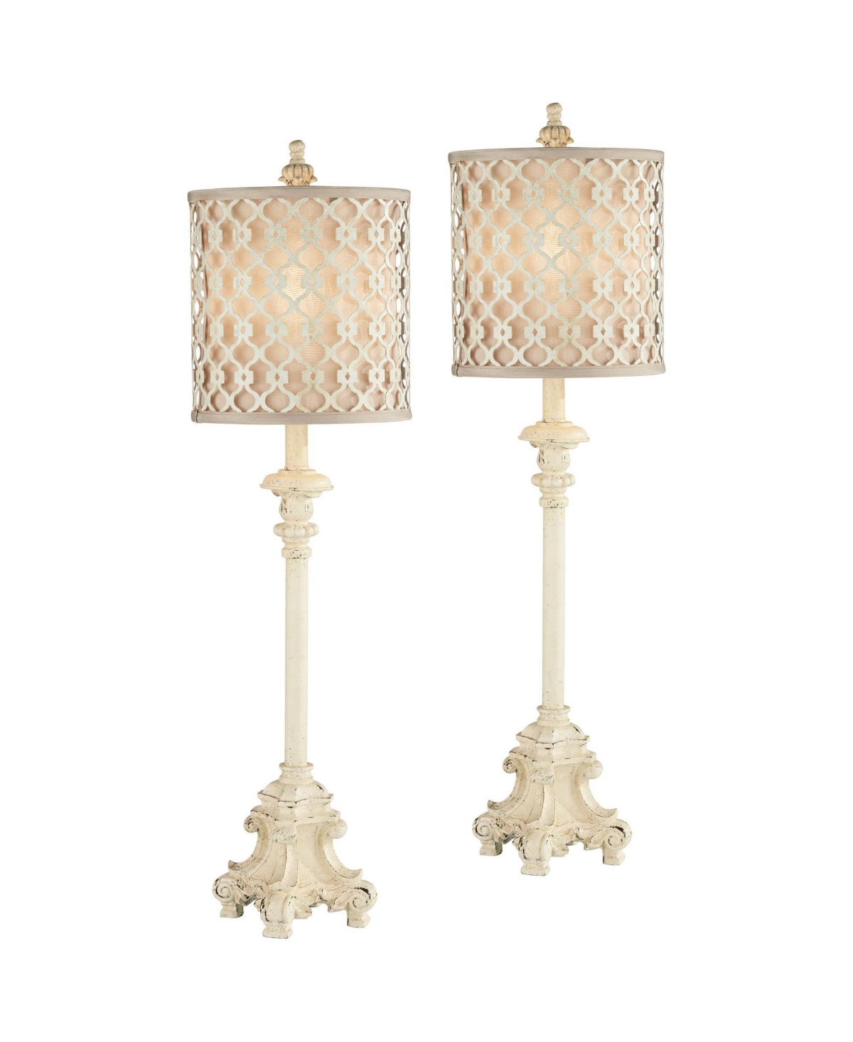 Click here for Regency Hill French Candlestick 34 Tall Scroll Ski... prices