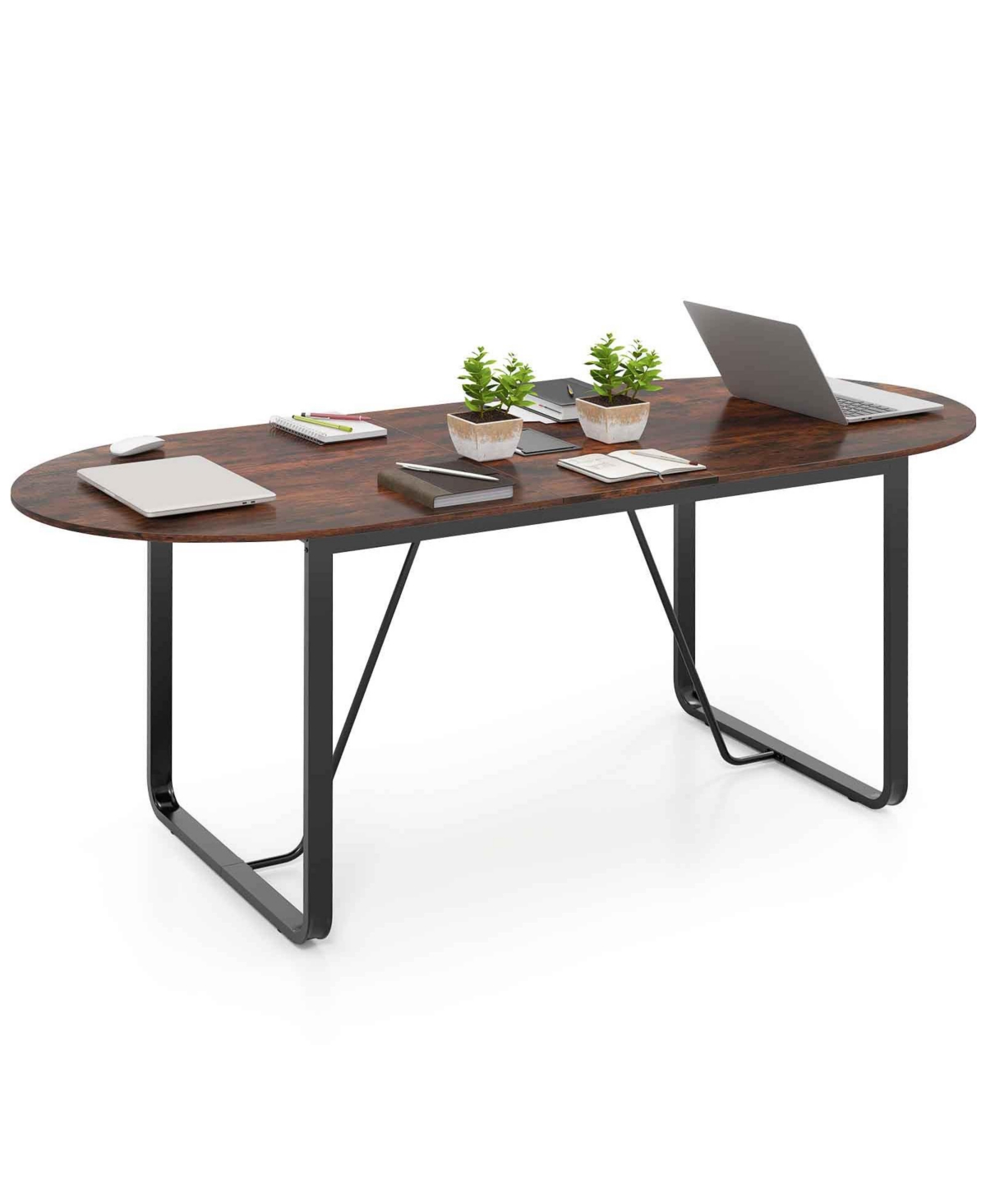 Click here for Sugift Executive Table Oval Home Office Table with... prices