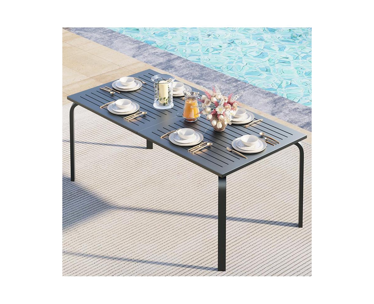 Click here for gaomon 6-8 Person Rectangular Aluminum Patio Dinin... prices