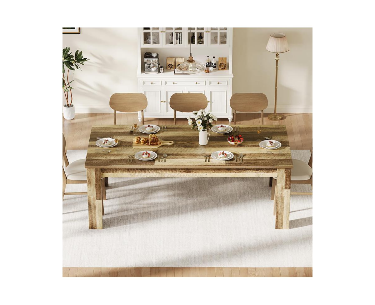 Click here for gaomon 4-6 Person 63 Farmhouse Rectangular Dining... prices