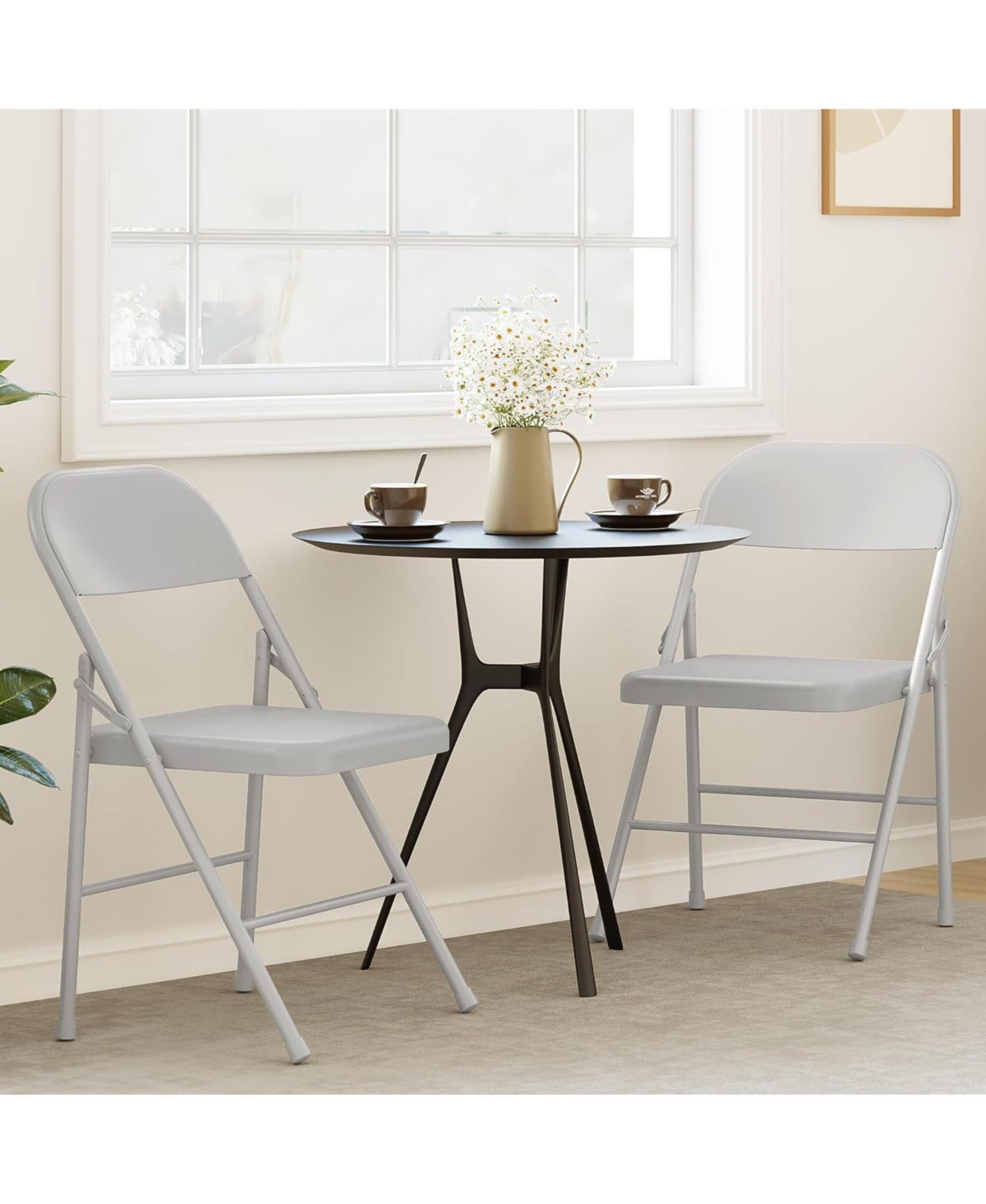 Click here for gaomon Dining Chair 2 Pack All-Steel Folding Chair... prices