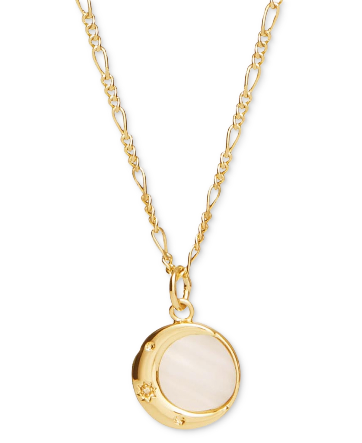 Click here for Ana Luisa Mei Gold-Plated Moon Pendant Necklace -... prices