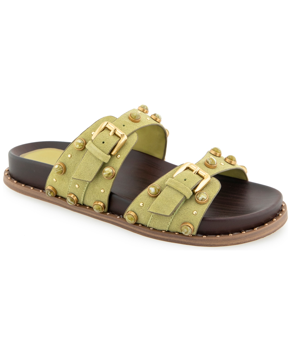 Click here for Kenneth Cole New York Womens Deardra Footbed Flat... prices