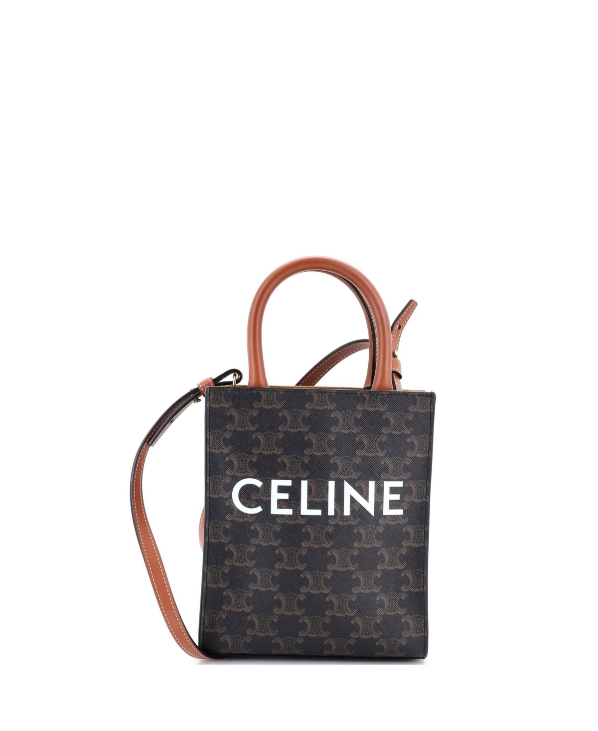 Click here for Pre-Owned Celine Mini Vertical Cabas Tote Triomphe... prices