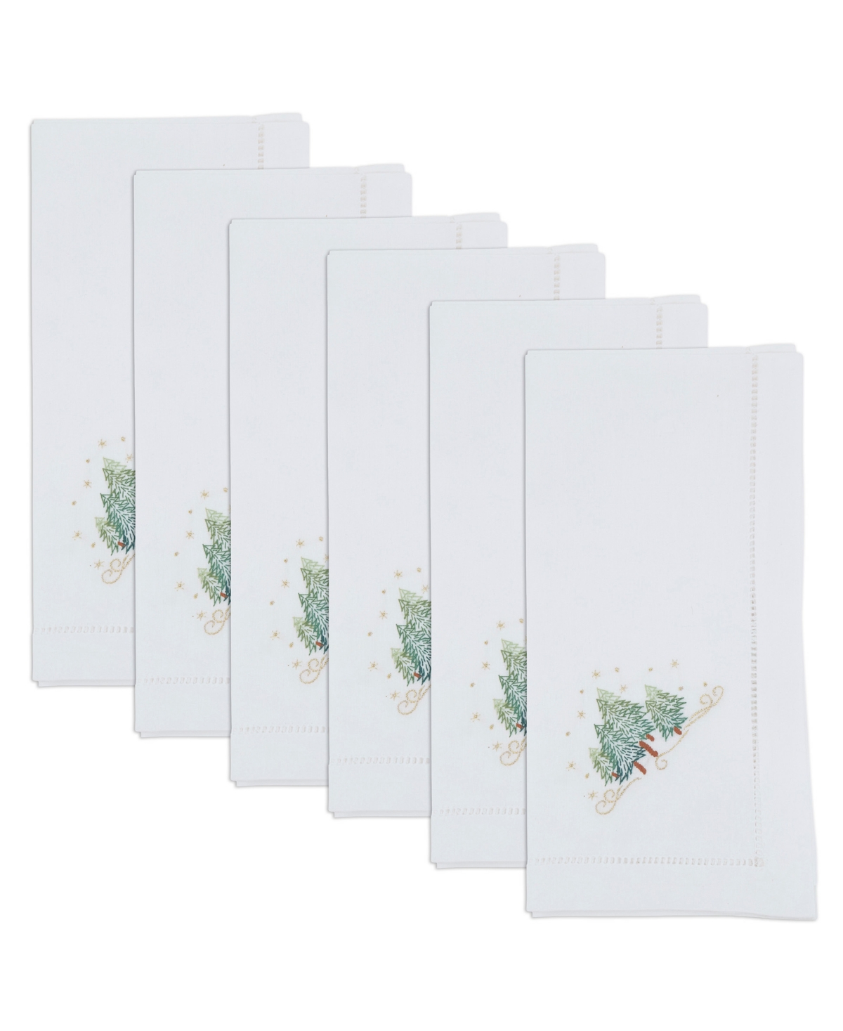 Click here for Saro Lifestyle Embroidered Holiday Tree Cotton Nap... prices