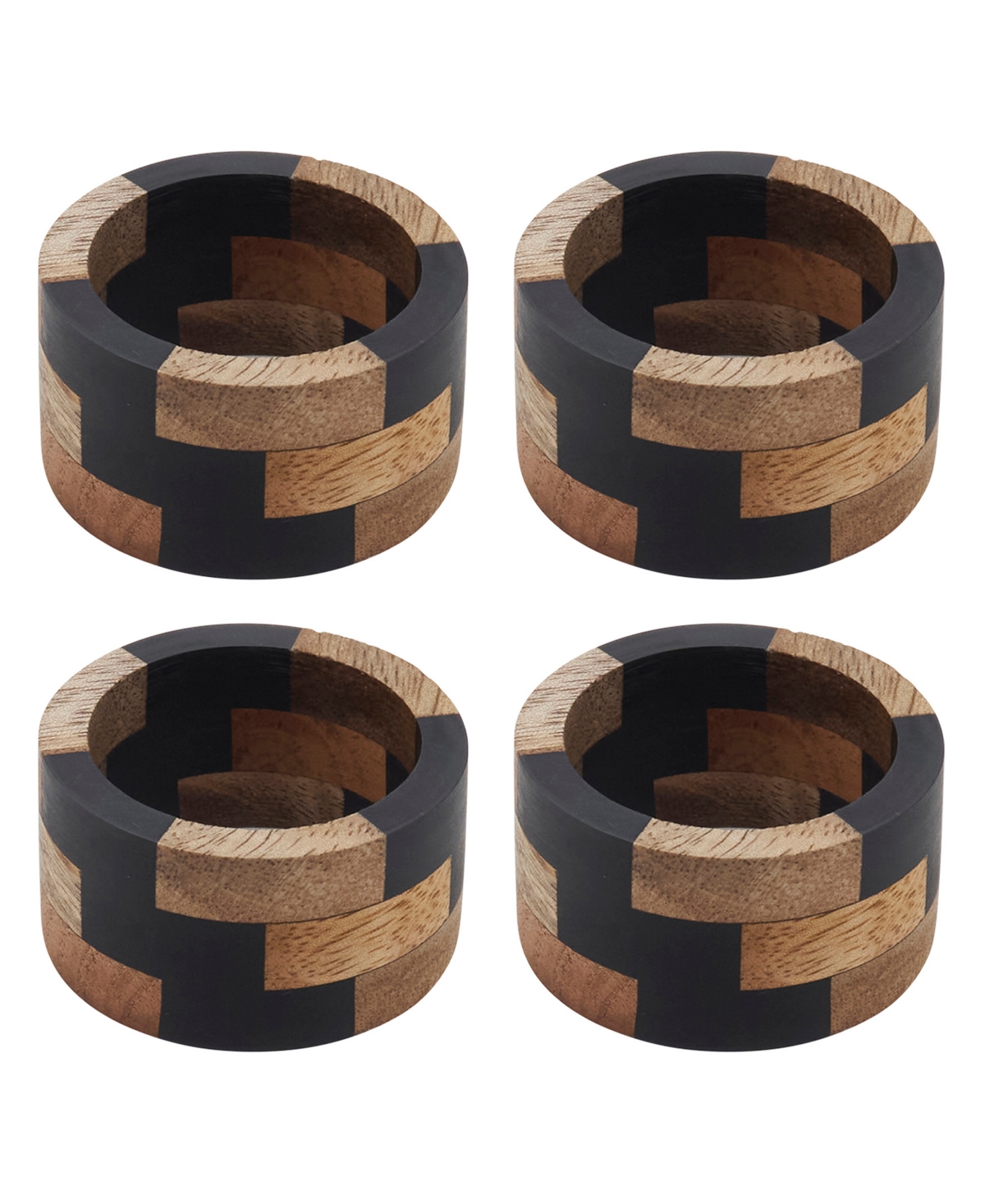 Click here for Saro Lifestyle Mango Wood and Resin Napkin Rings... prices