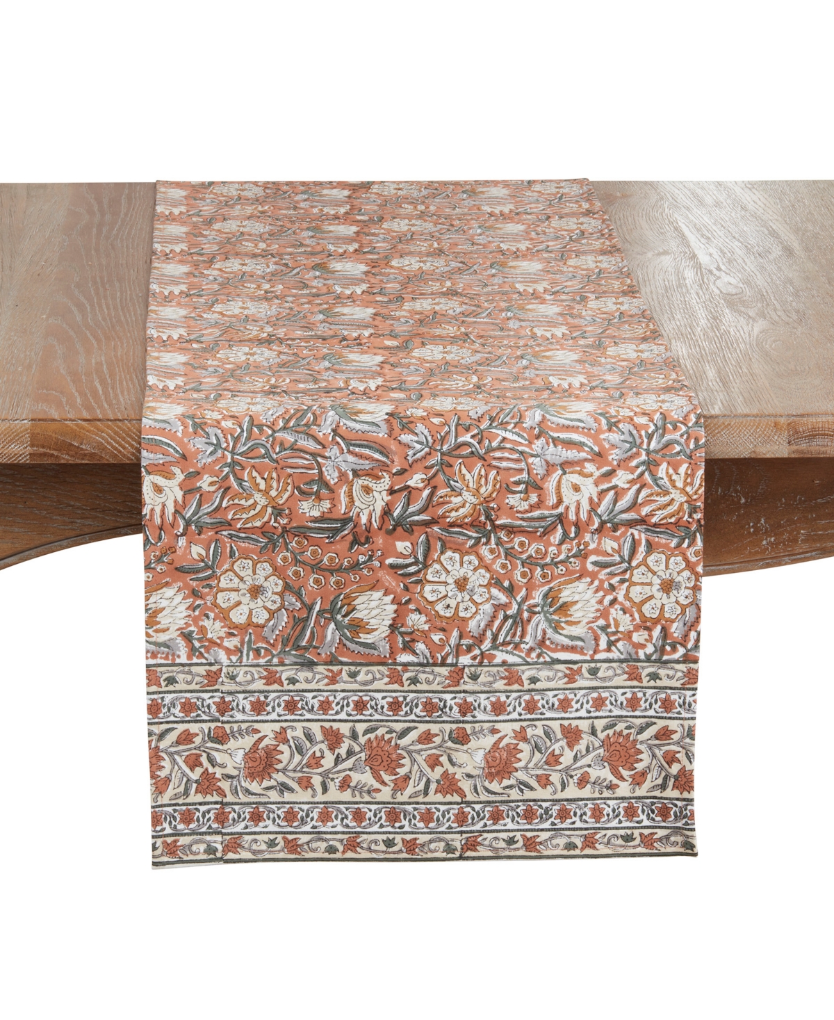 Click here for Saro Lifestyle Timeless Floral Cotton Table Runner... prices