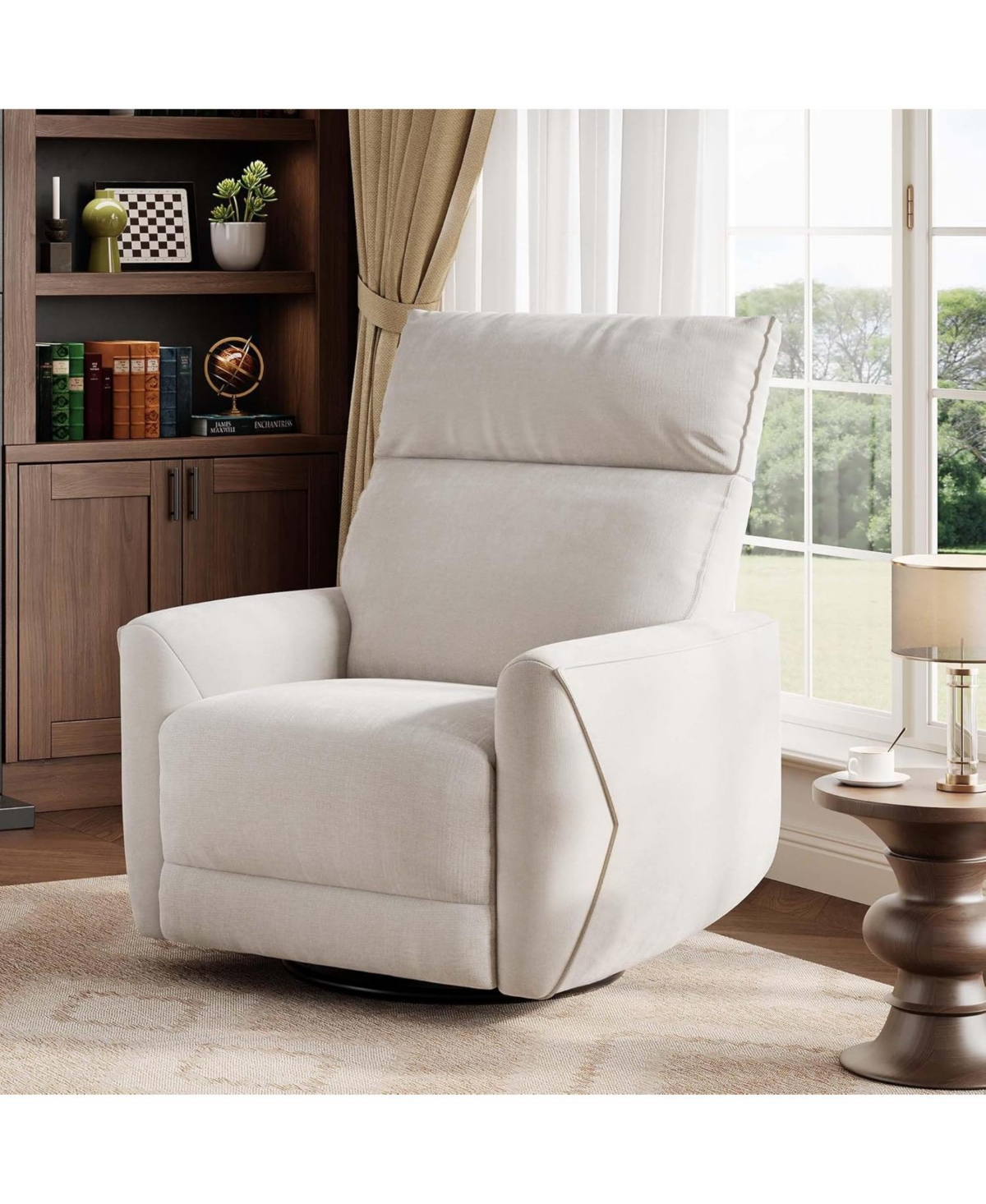 Click here for gaomon Power Recliner Chair Swivel Glider Faux Lea... prices
