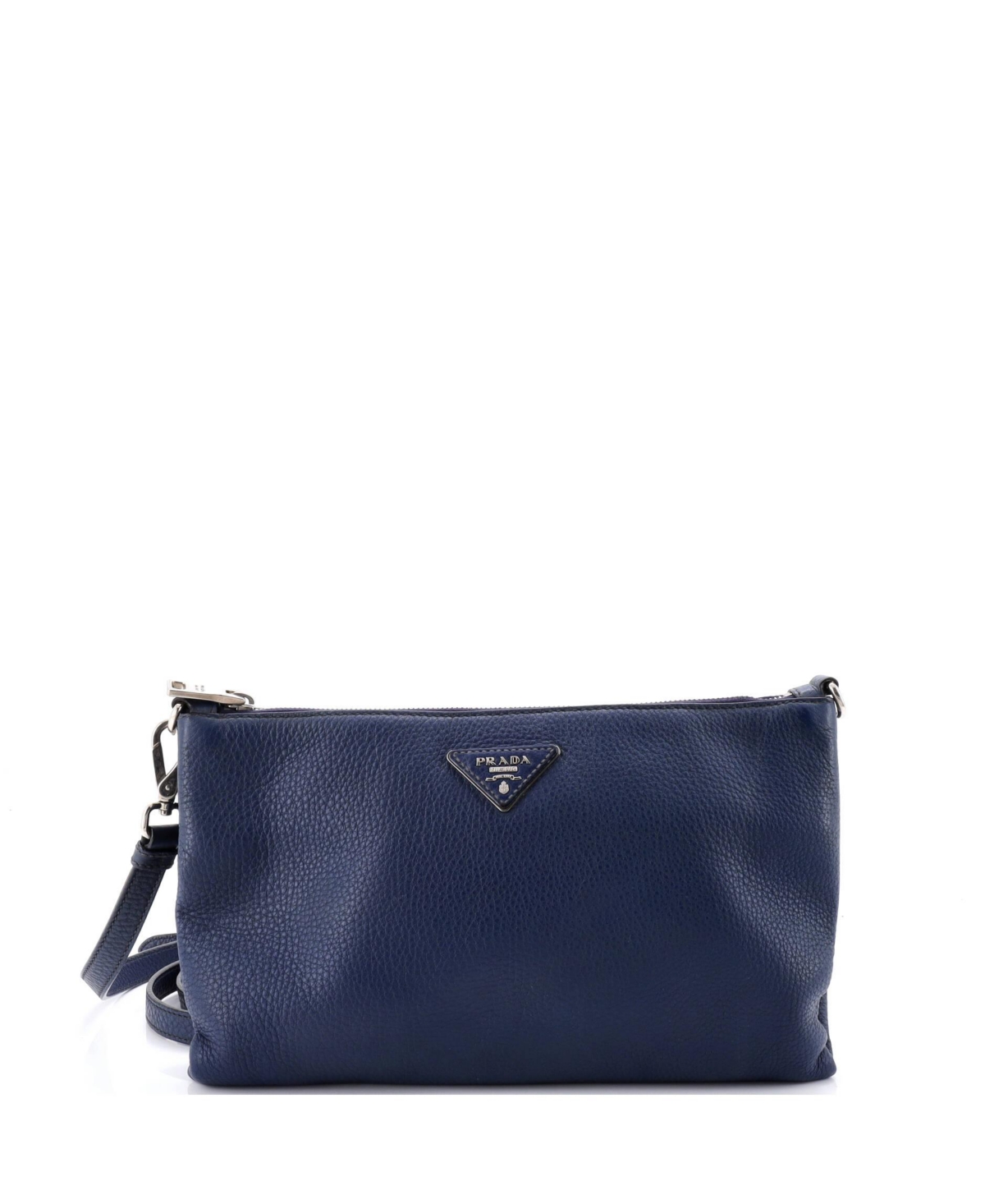 Click here for Pre-Owned Prada Mini Flat Zip Crossbody Bag Vitell... prices