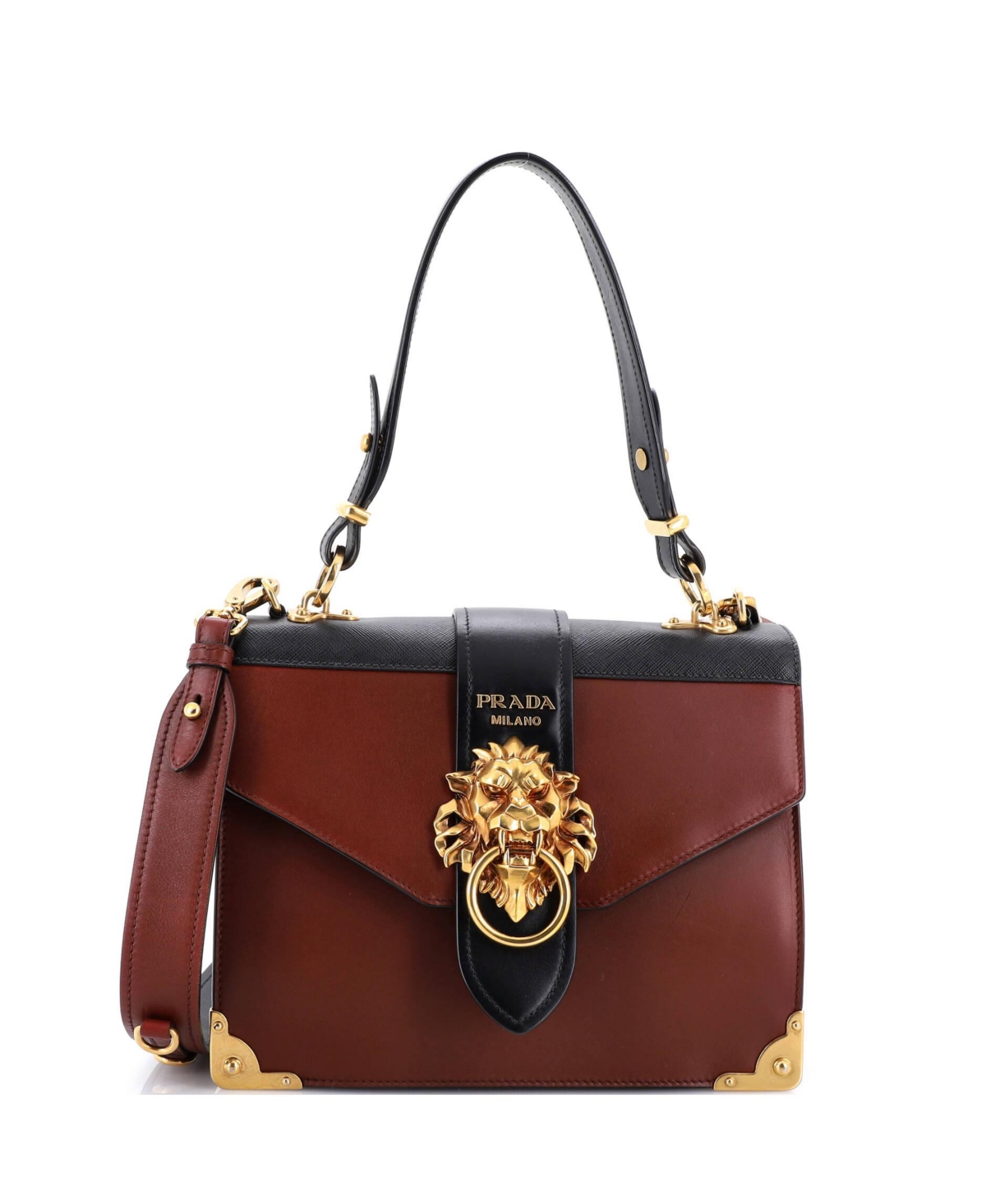 Click here for Pre-Owned Prada Medium Animalier Cahier Convertibl... prices