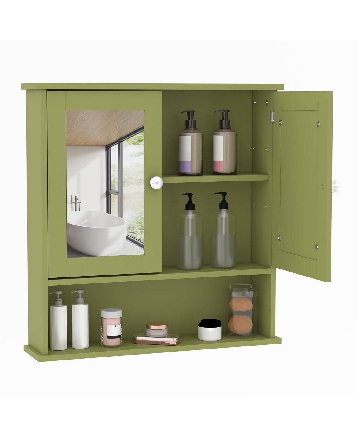 Click here for Homfan Space-Saving Wall Mounted Bathroom Medicine... prices