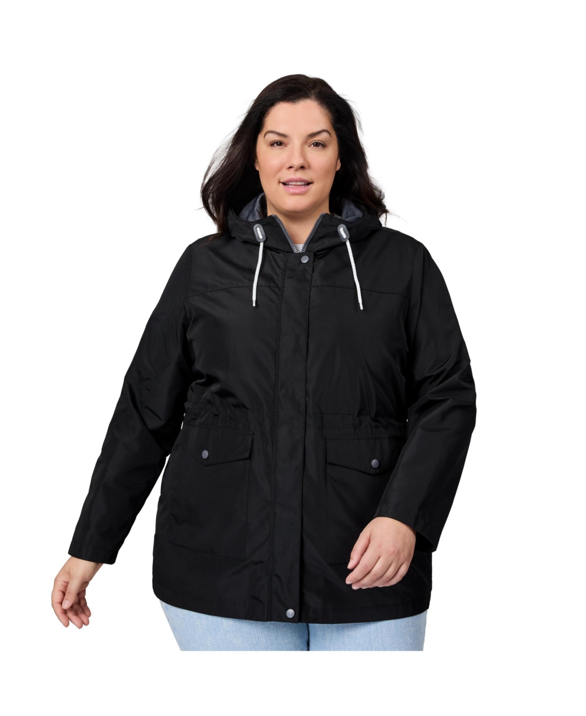 Click here for Free Country Plus Size Rain Away Anorak Rain Jacke... prices