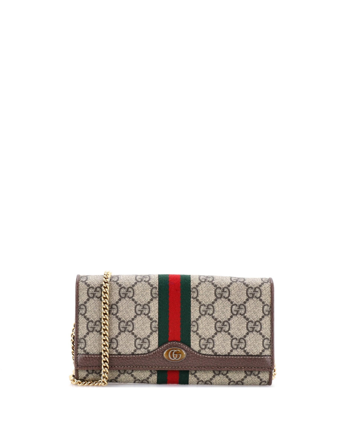 Click here for Pre-Owned Gucci Ophidia Chain Wallet Gg Coated Can... prices