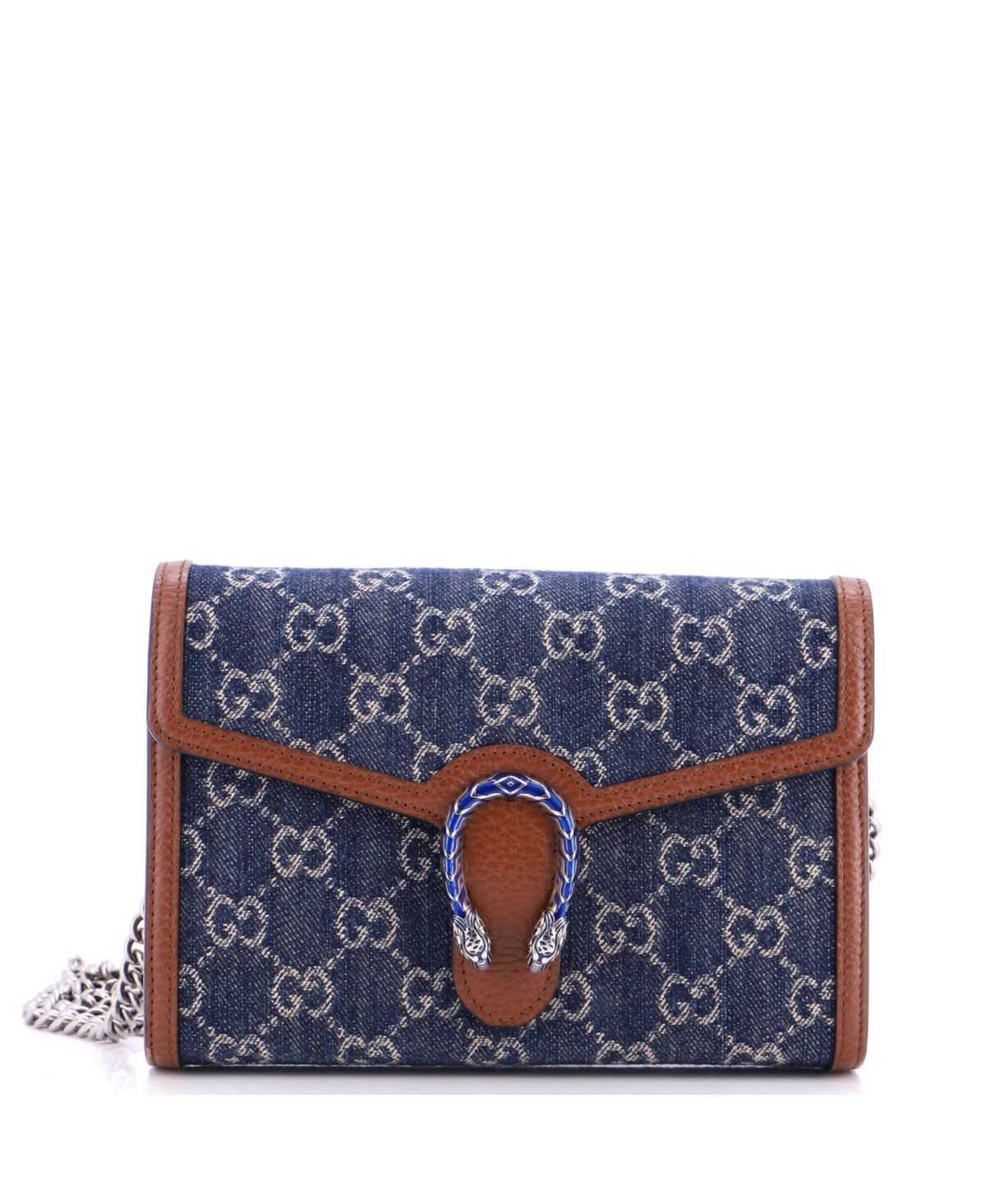 Click here for Pre-Owned Gucci Small Dionysus Chain Wallet Gg Den... prices