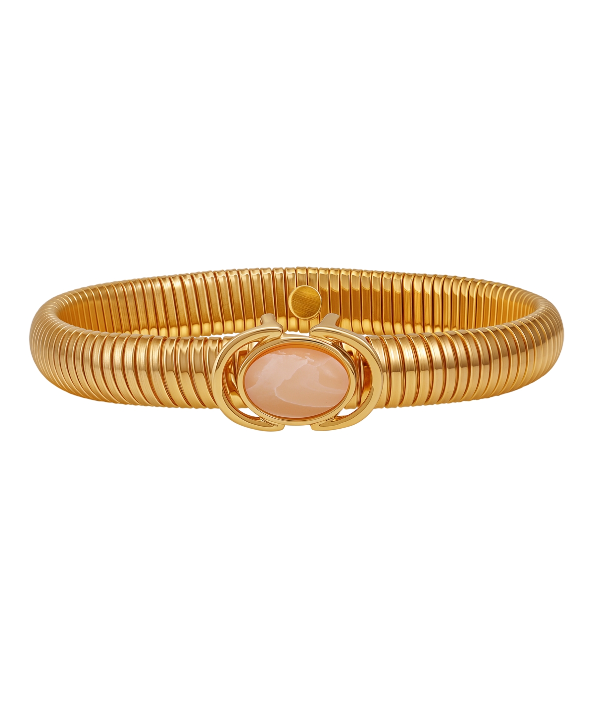 Click here for Guess Gold-Tone Center Stone Stretch Bracelet - Go... prices