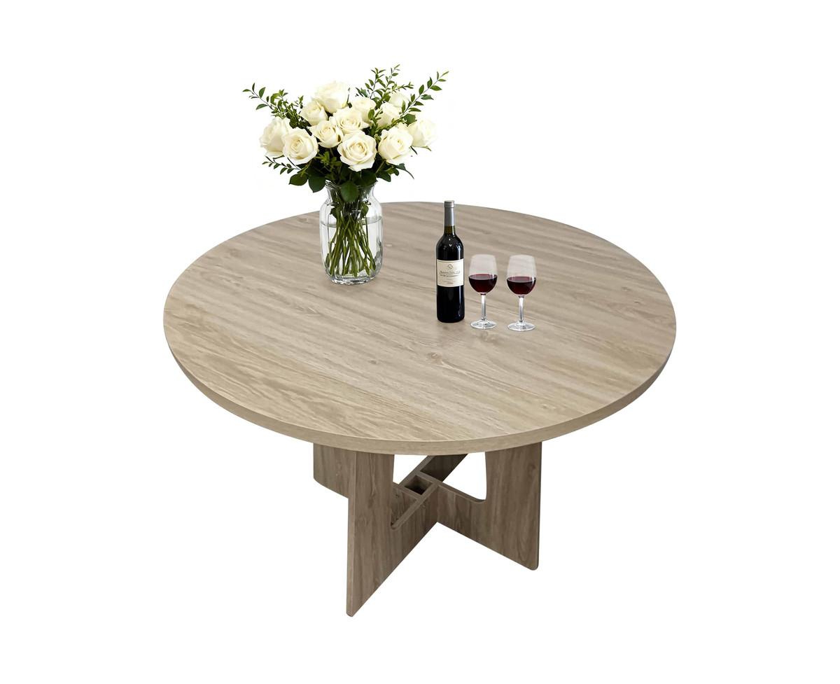 Click here for gaomon 4-Person Farmhouse Round Dining Table with... prices