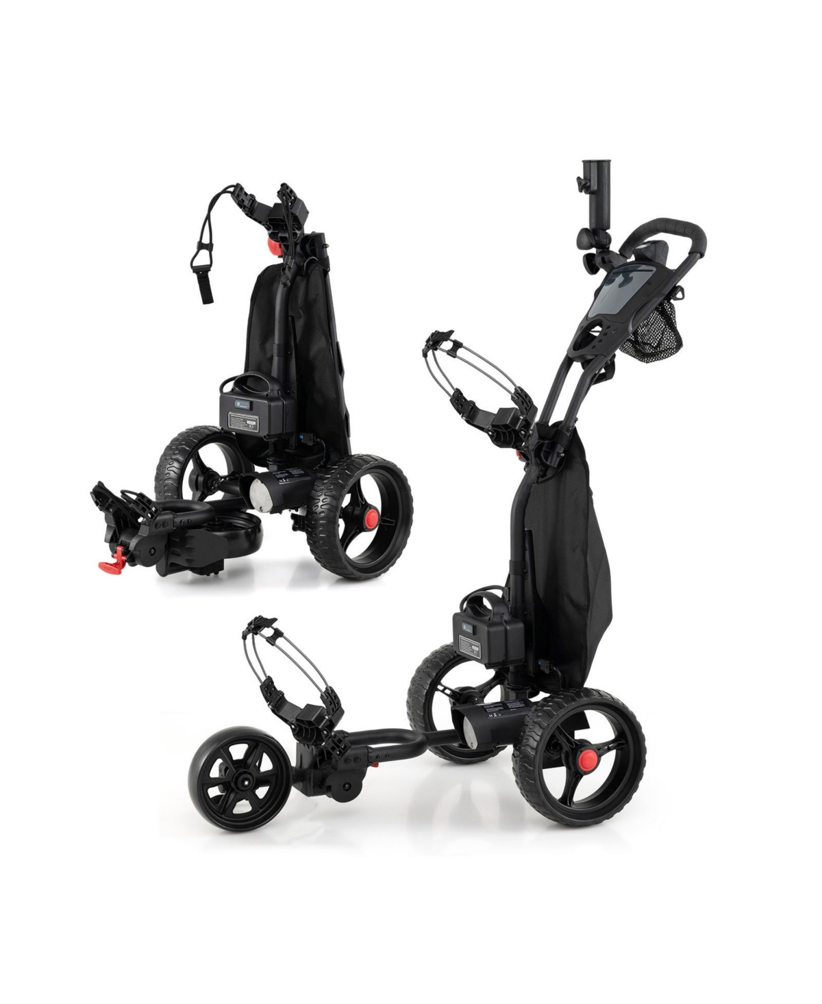 Click here for Mecale 3-Wheel Golf Push Cart with Adjustable Hand... prices