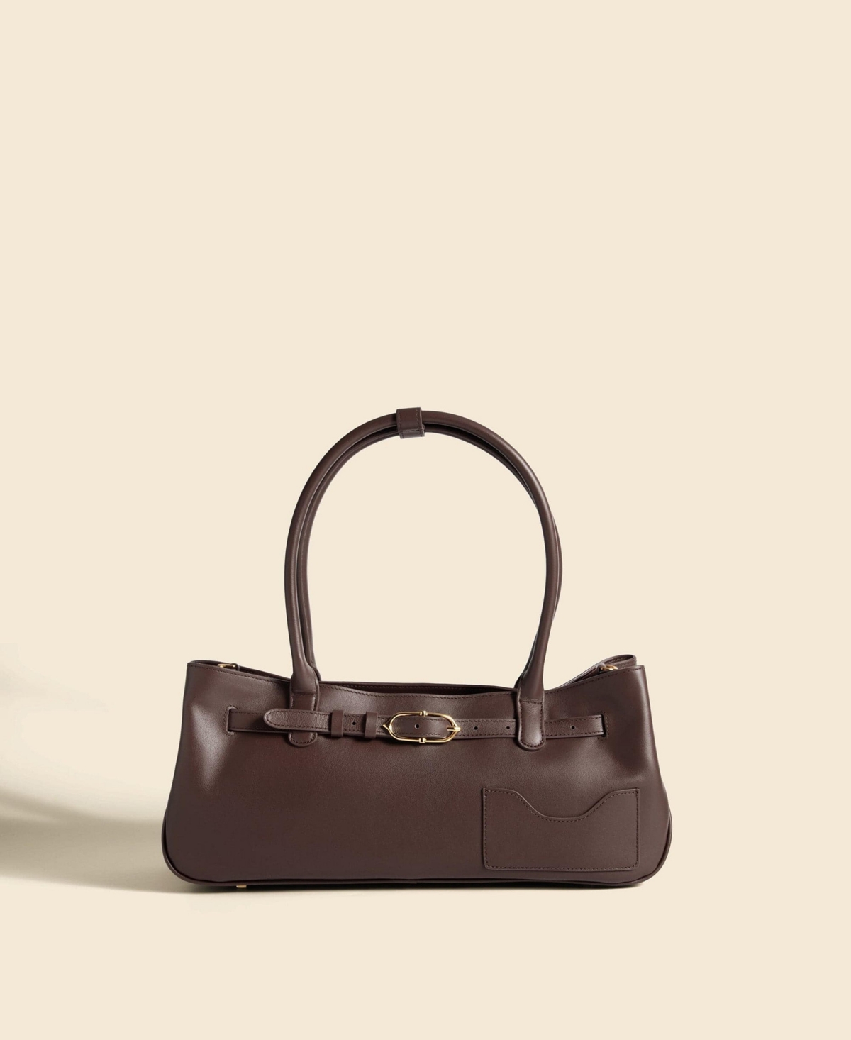Click here for Oleada Mini Marina Leather Tote - Chocolate prices