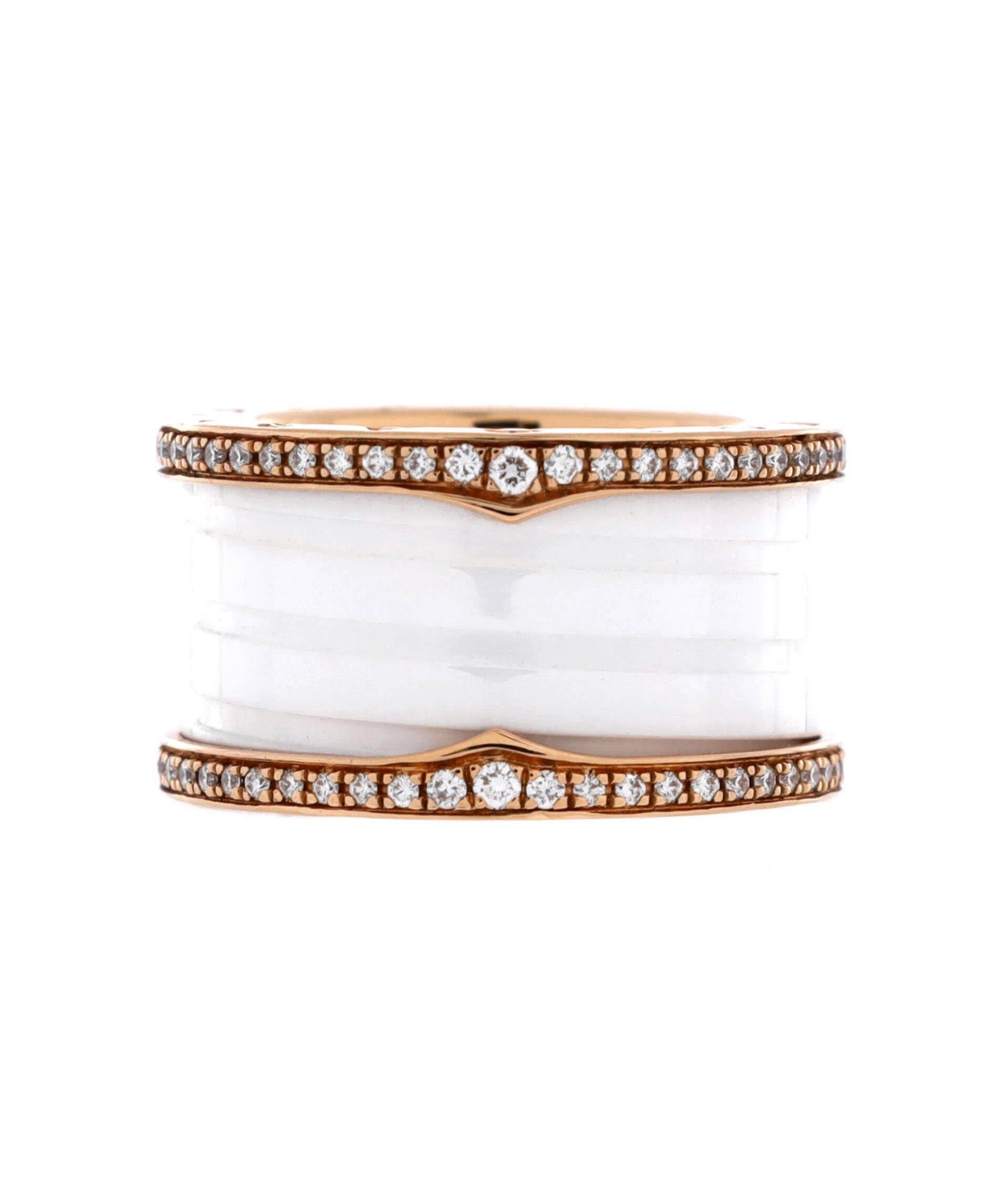 Click here for Pre-Owned Bvlgari B.Zero1 Three Band Ring - 18k ro... prices