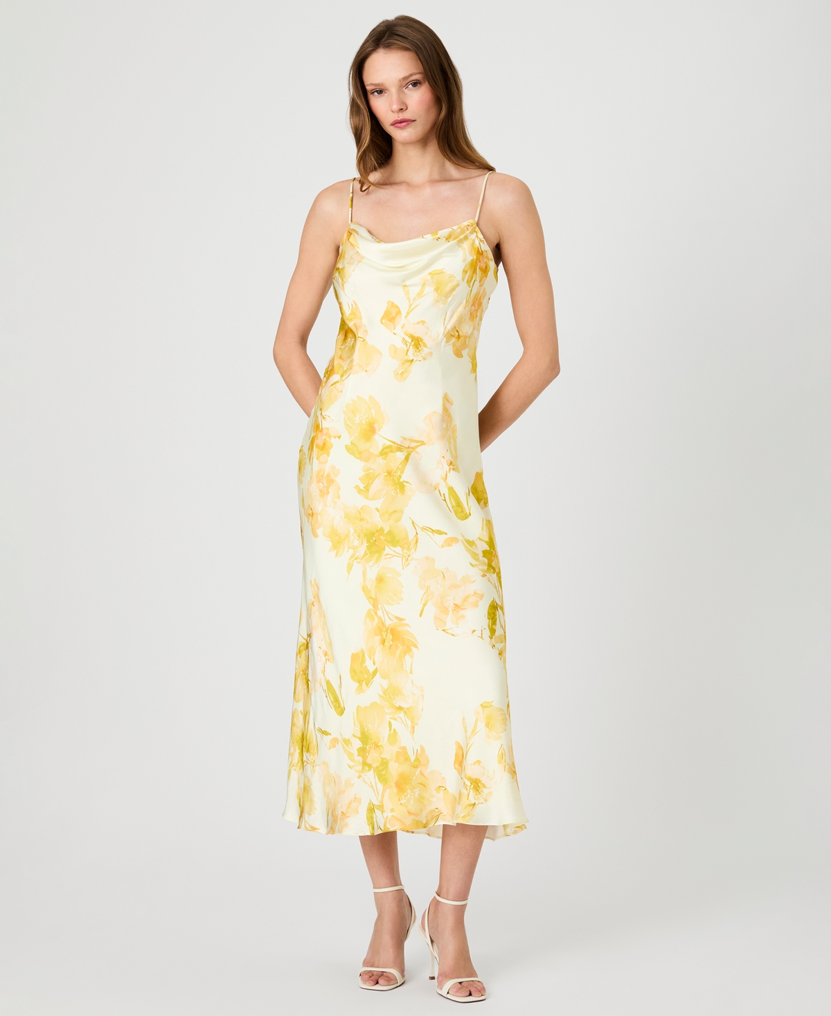 Click here for French Connection Womens Printed Cowl Neck Dress -... prices