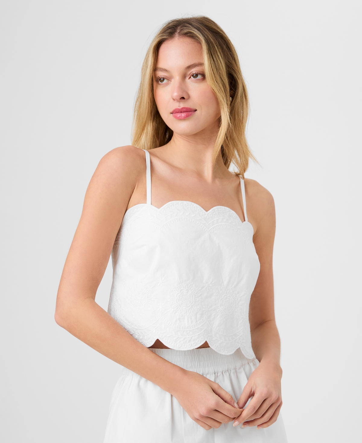 Click here for French Connection Womens Embroidered Strappy Top -... prices