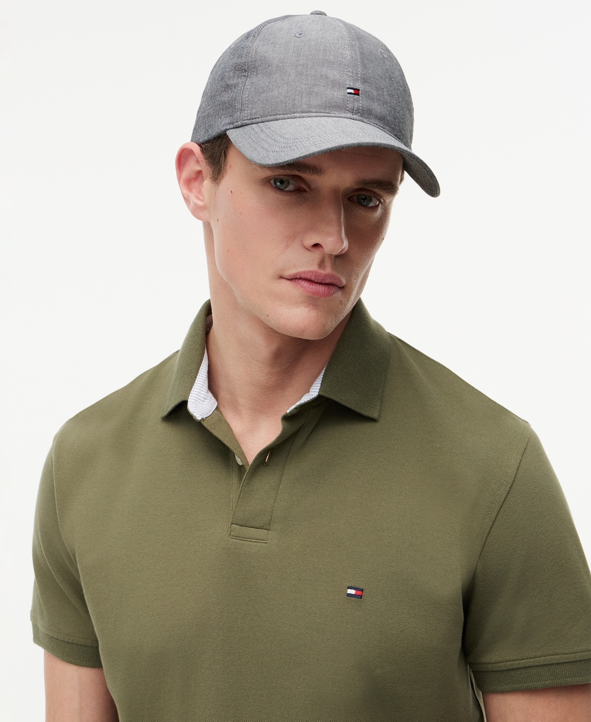 Click here for Tommy Hilfiger Mens Chambray Six-Panel Cap - Space... prices