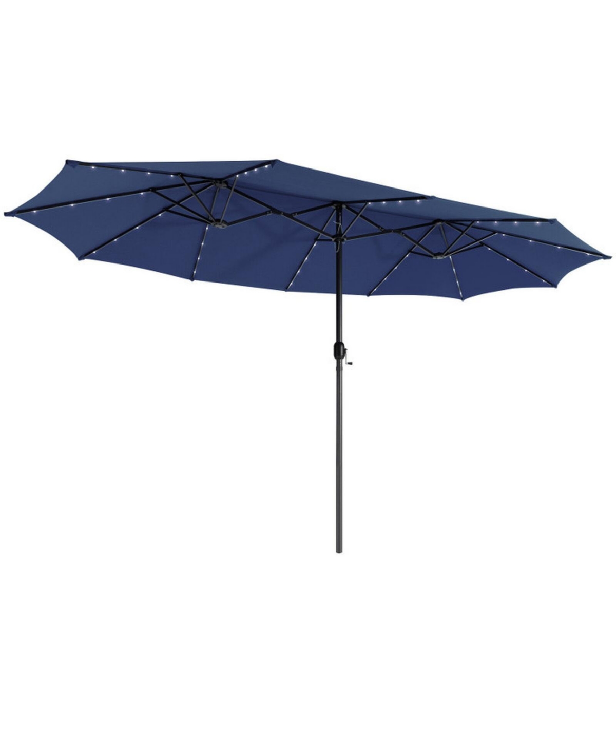 Click here for Gouun 15 ft Twin Patio Umbrella with 48 Solar Led... prices