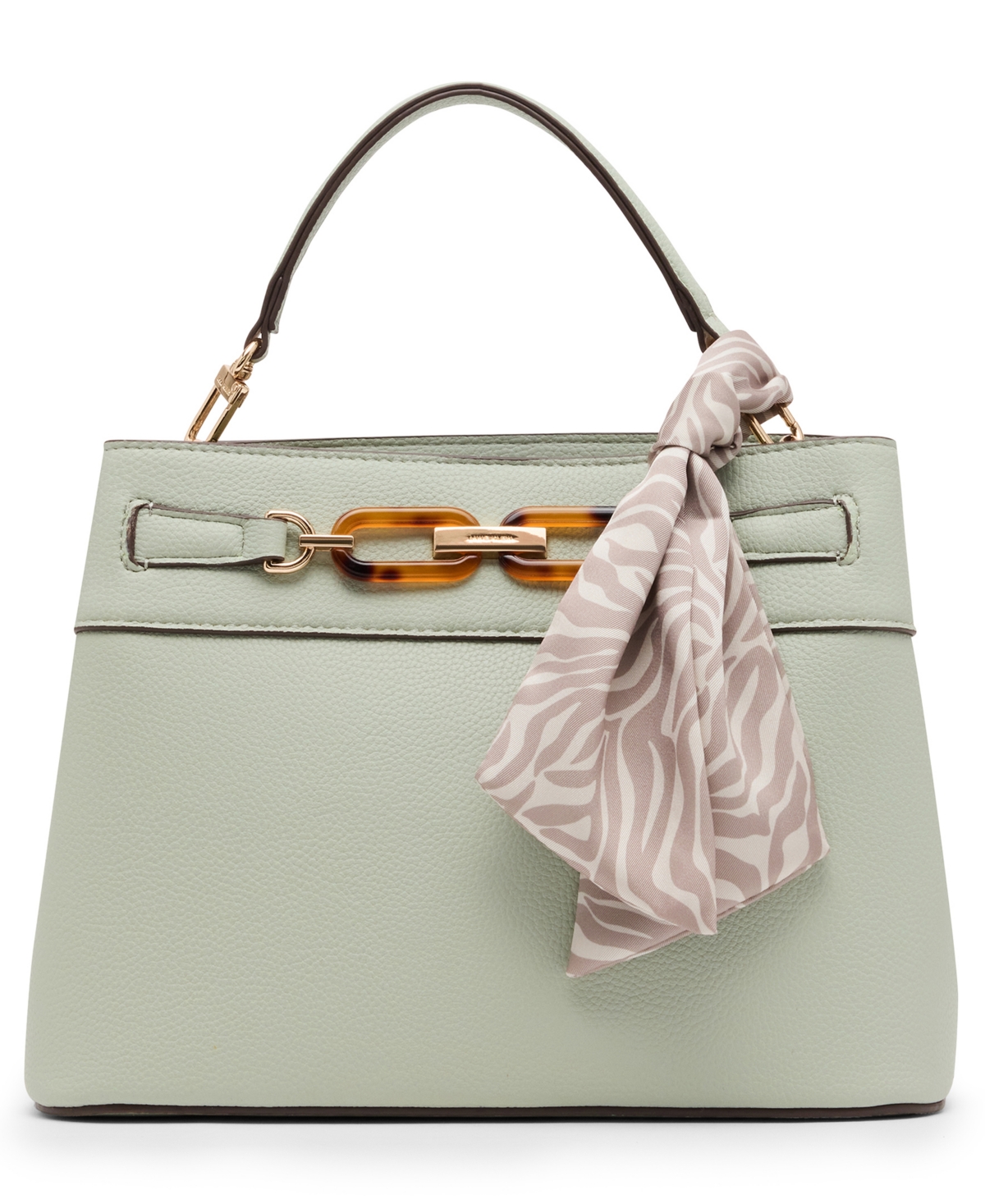 Click here for Anne Klein Tortoise Chain Link Small Satchel Handb... prices