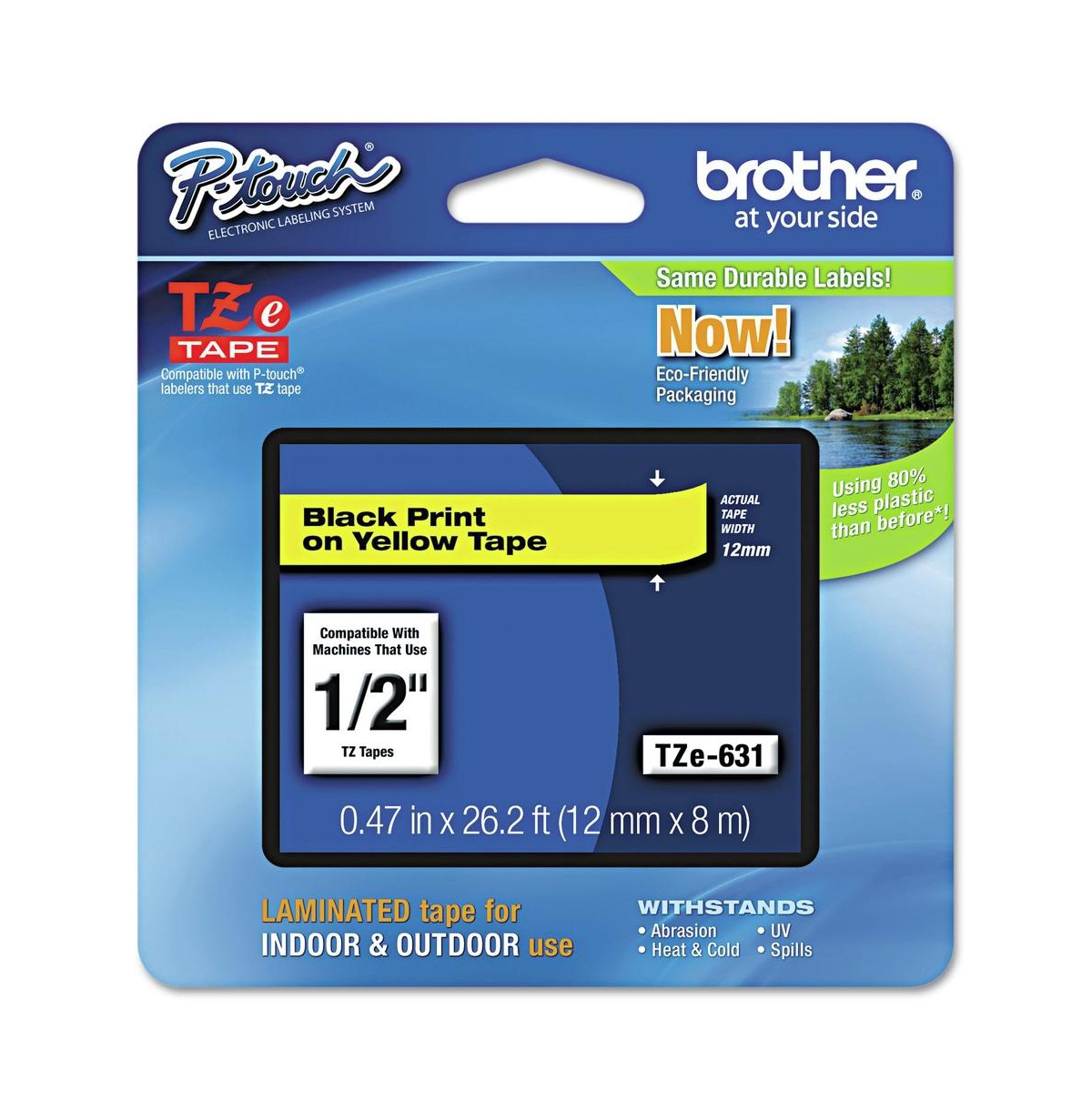 Click here for Brother P-Touch TZE631 0.47 in. x 26.2 ft. TZe Sta... prices